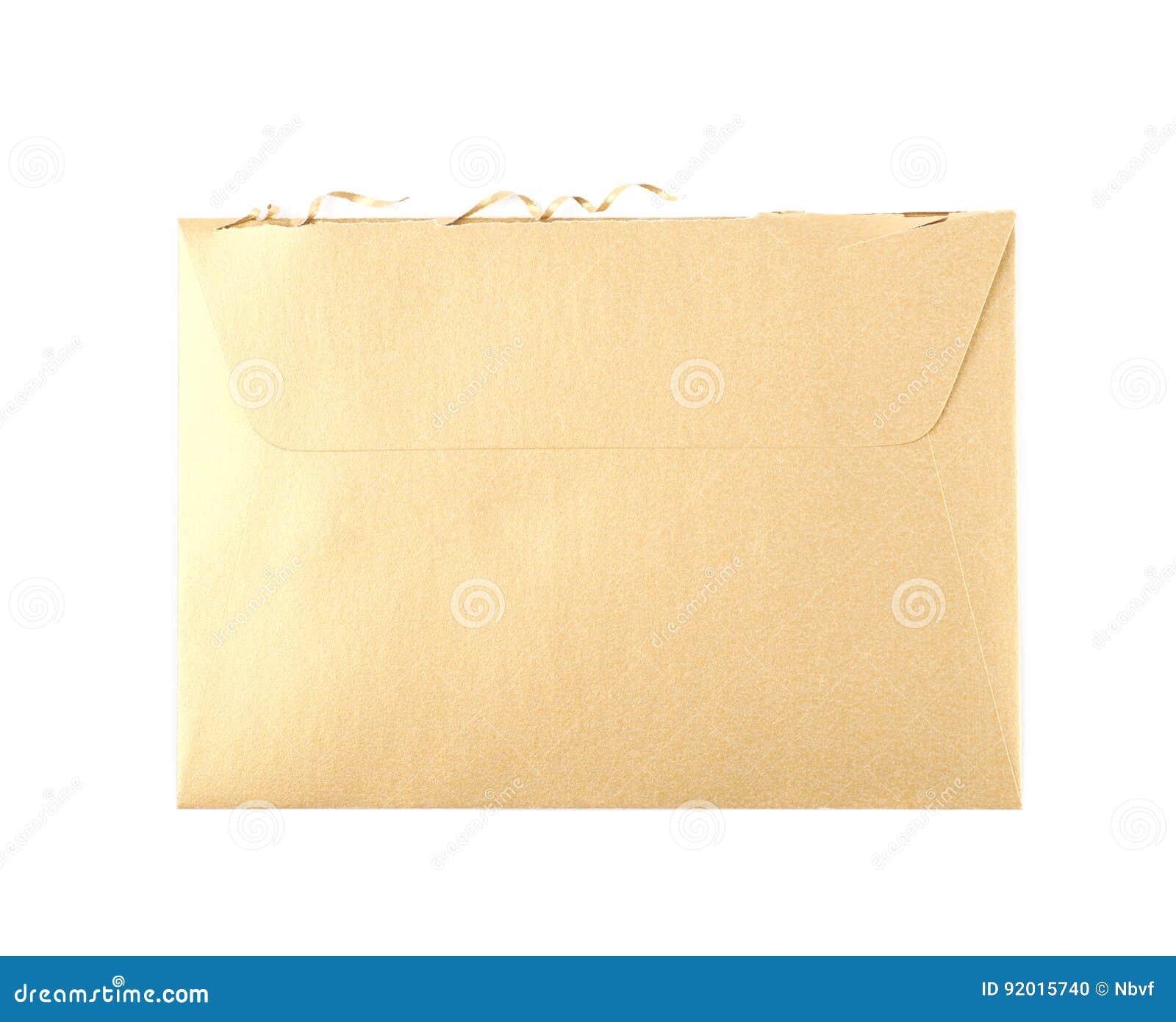 Cut Open Paper Envelope Isolated Stock Photo - Image of icon, package ...