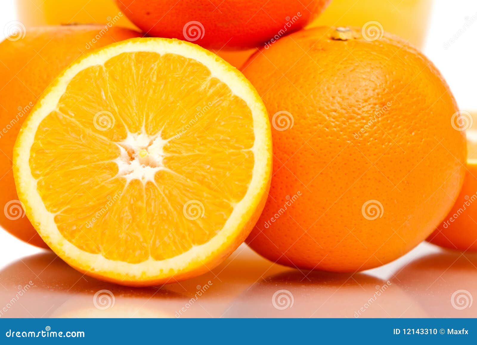Cut orange stock photo. Image of closeup, white, healthy - 12143310