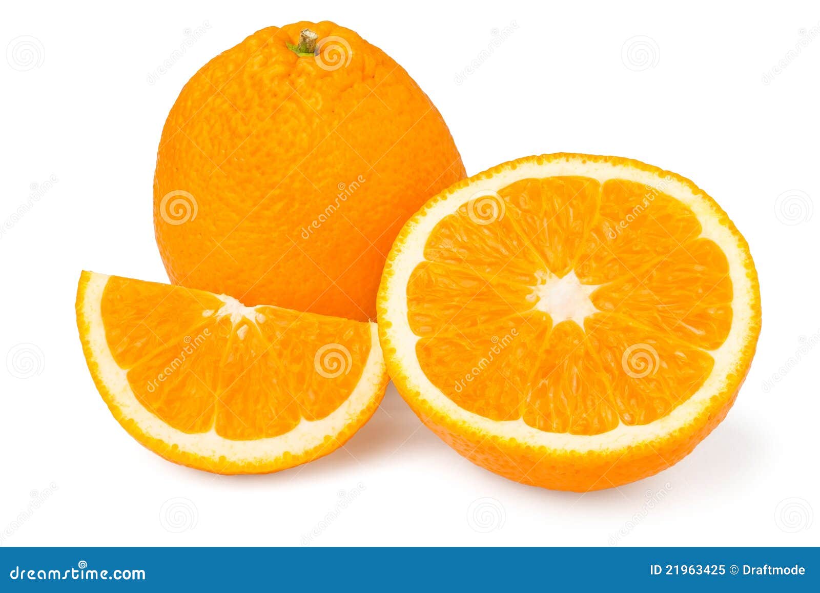 Cut orange stock image. Image of citrus, white, shadow - 21963425