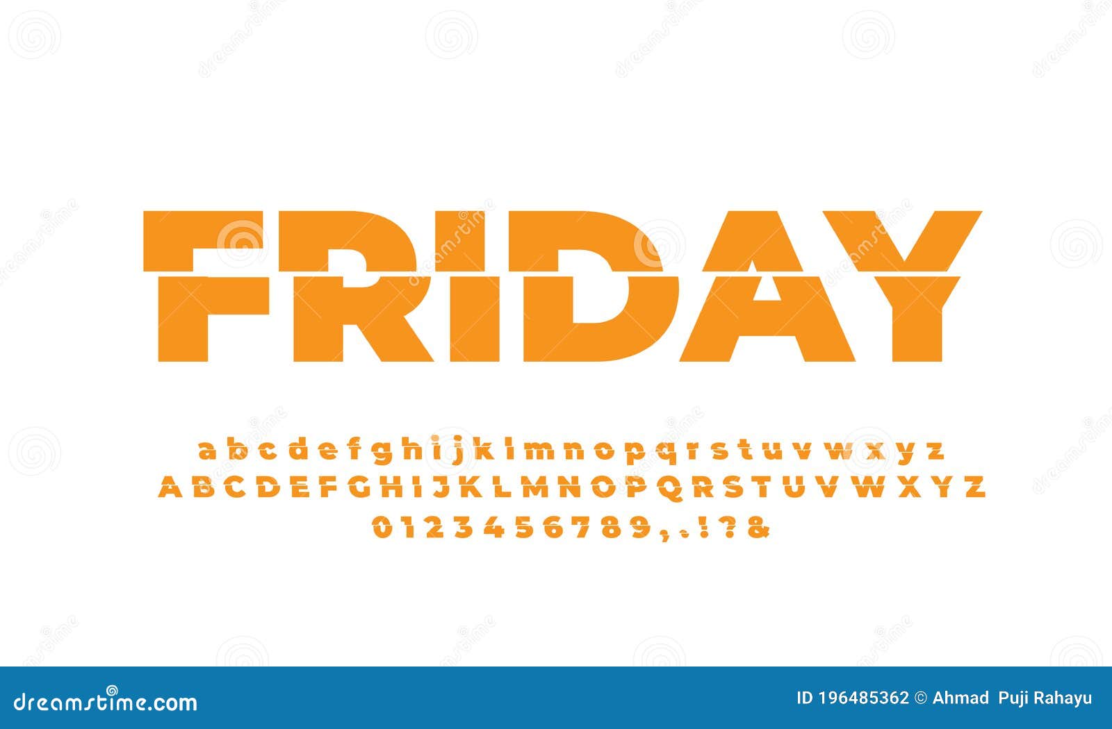 Cut Orange Font Effect or Text Effect Stock Vector - Illustration of ...