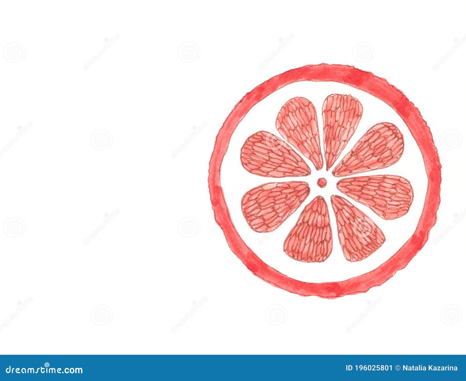 Cut Orange, Graphic Color Pattern on a White Background Stock Image ...