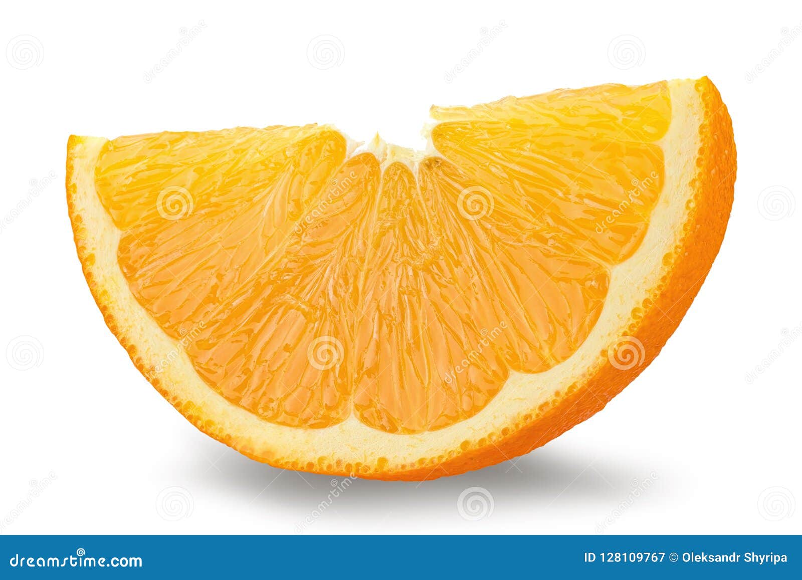Cut orange isolated stock image. Image of orange, ingredient - 128109767