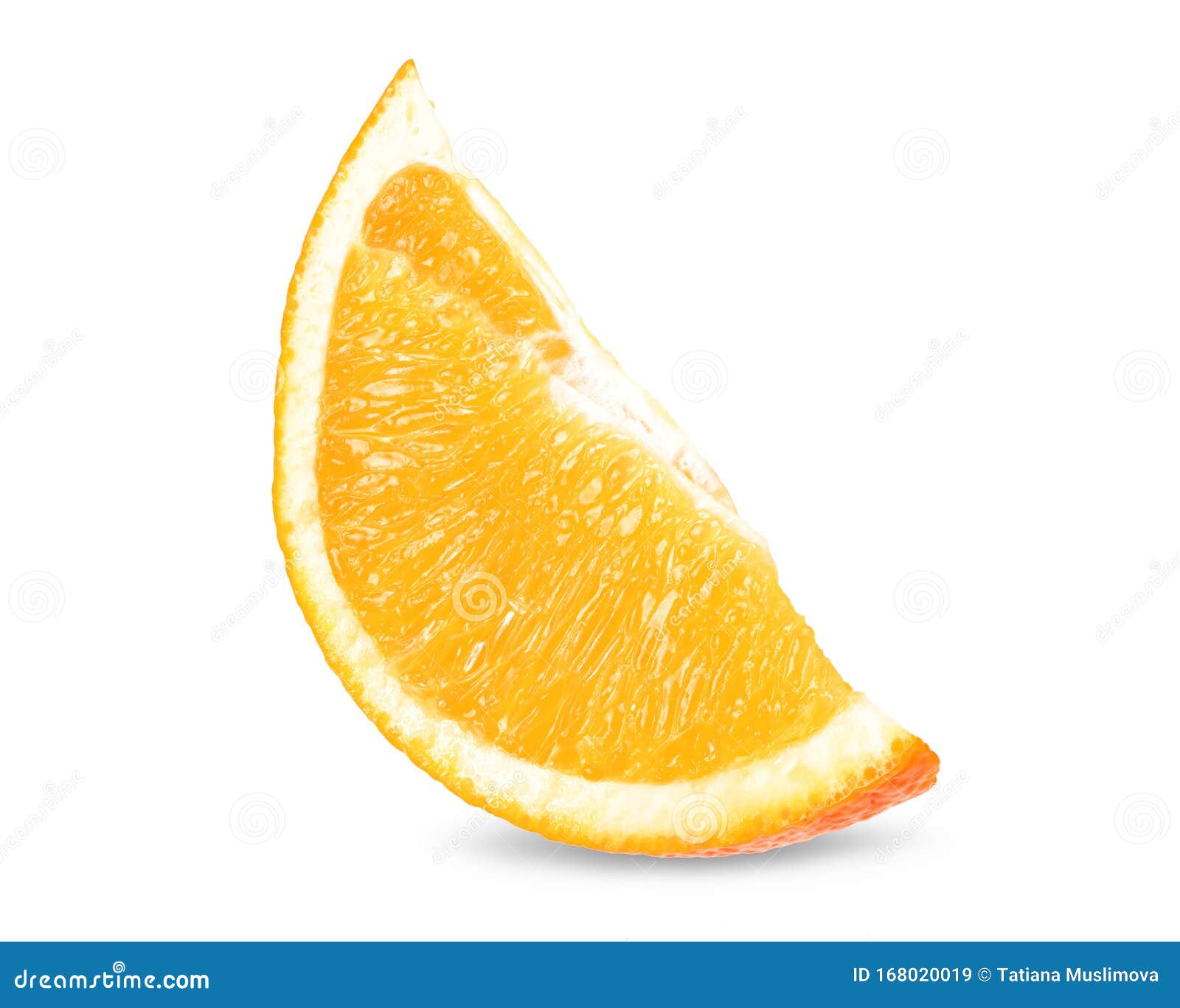 Cut of Orange Isolated on White Background Stock Image - Image of fresh ...
