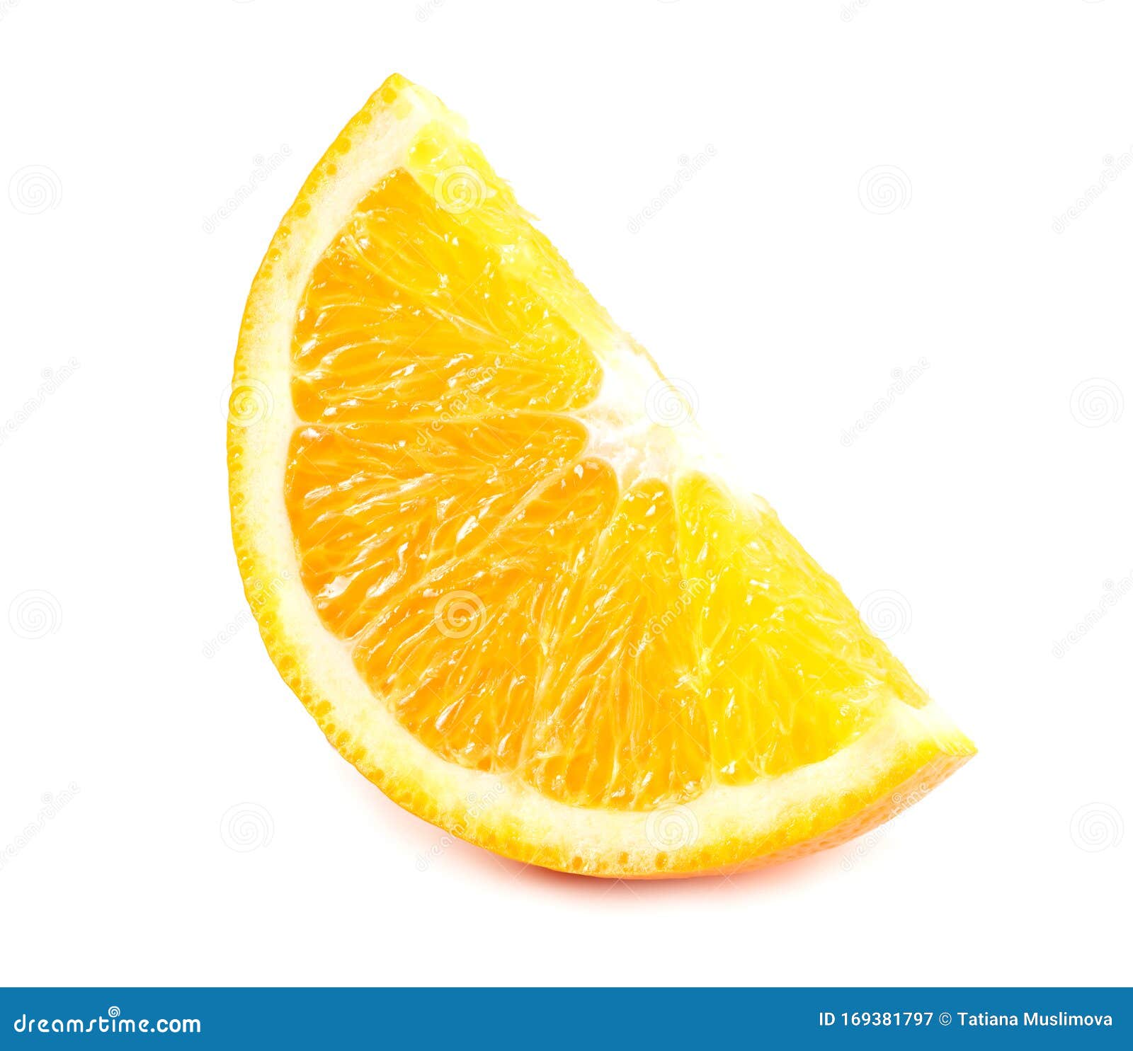 Cut of Orange Isolated on White Background Stock Image - Image of stack ...