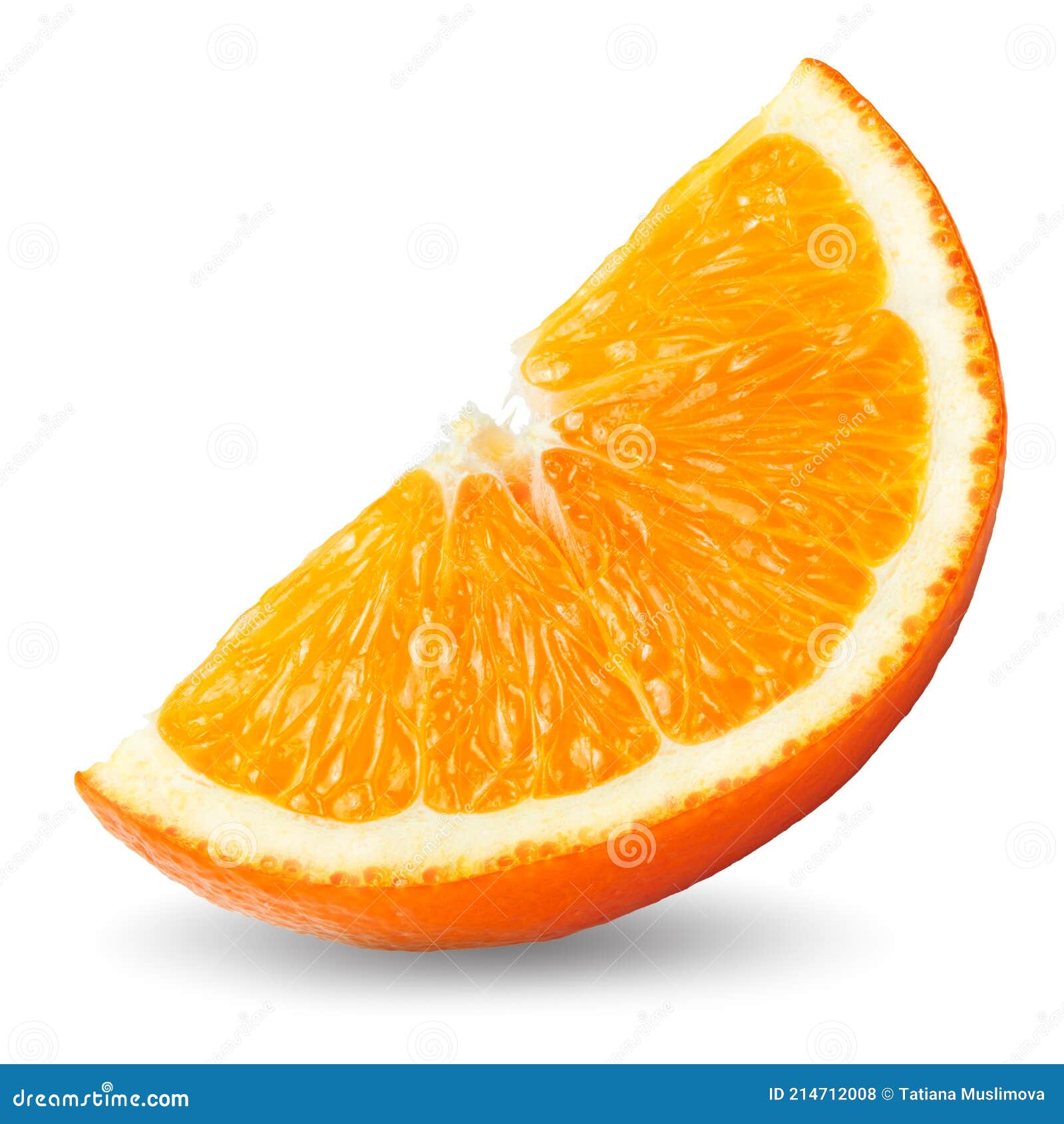 Cut of Orange Isolated on White Background. Clipping Path Stock Photo ...