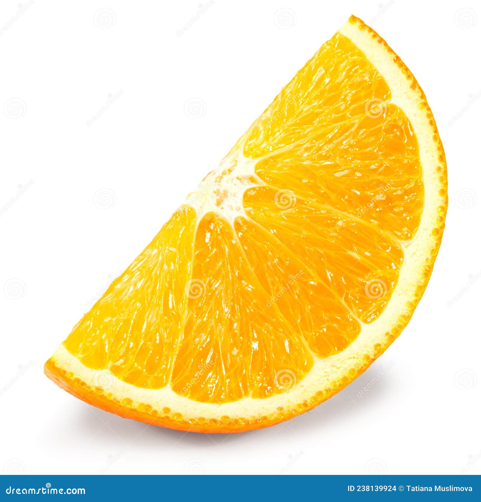 Cut of Orange Isolated on White Background. Clipping Path Stock Photo ...