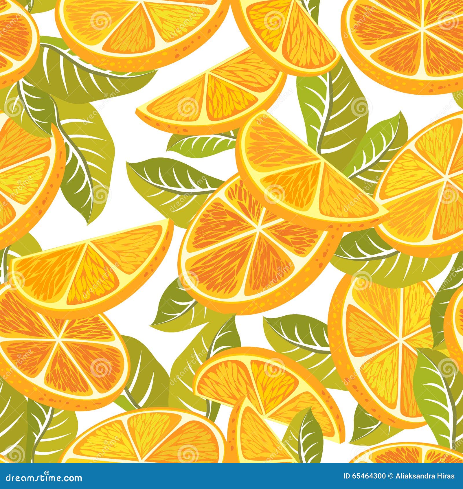 Cut Orange Seamless Pattern Stock Vector - Illustration of refreshing ...