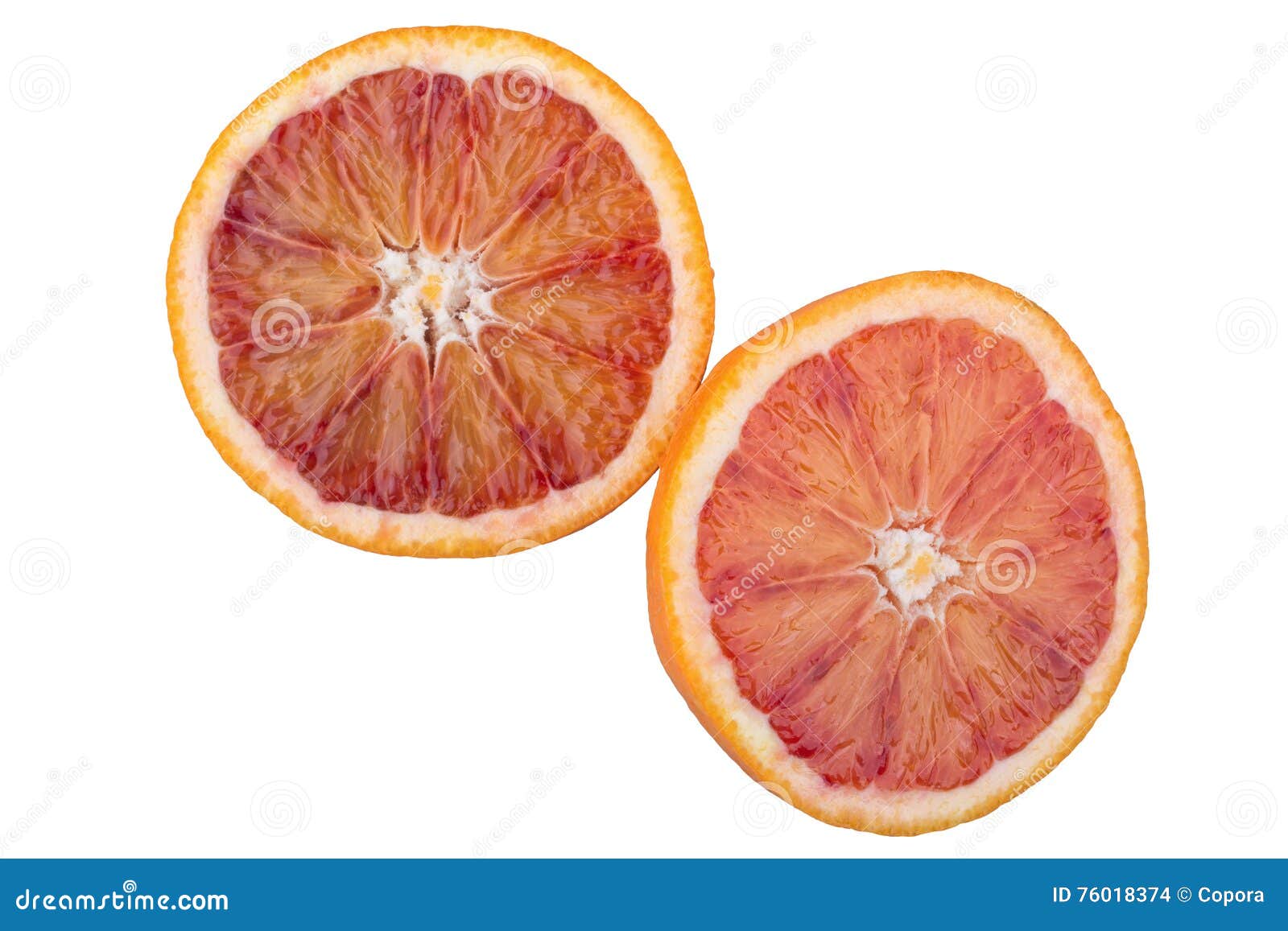 Cut Orange on a White Background Stock Photo - Image of white, fruit ...