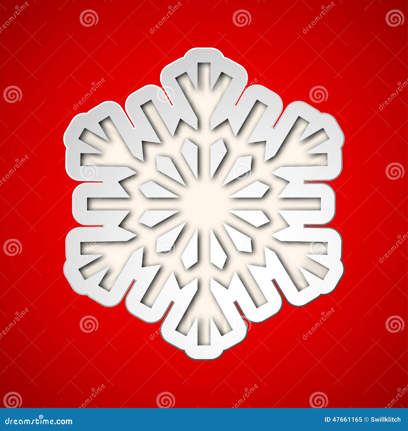 Cut Out Christmas Snowflake Stock Vector - Illustration of note ...