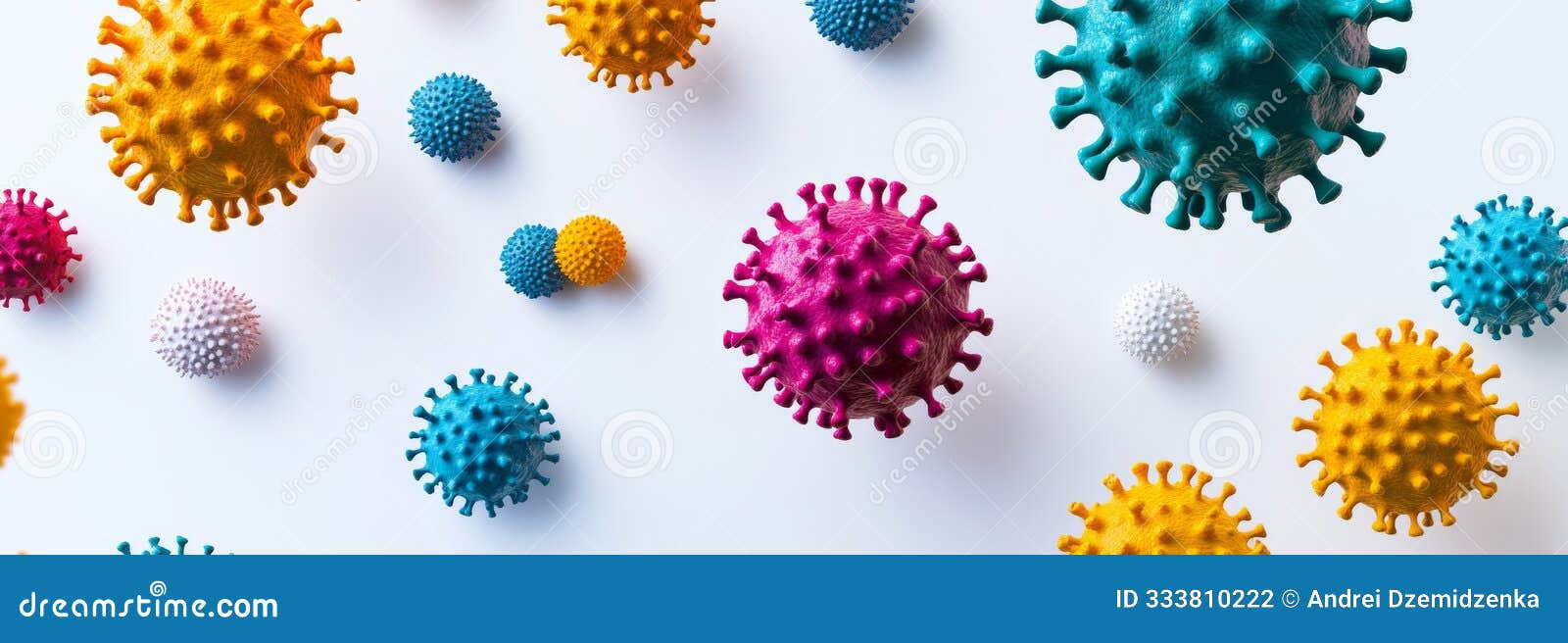 A Cut-out Collection of Viruses, Microbes, and Bacteria Stock ...