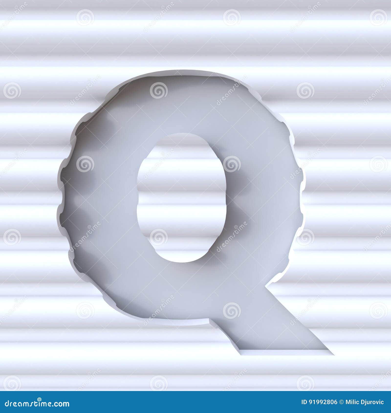 Cut Out Font In Wave Surface Punctuation Mark QUESTION MARK 3D Stock ...