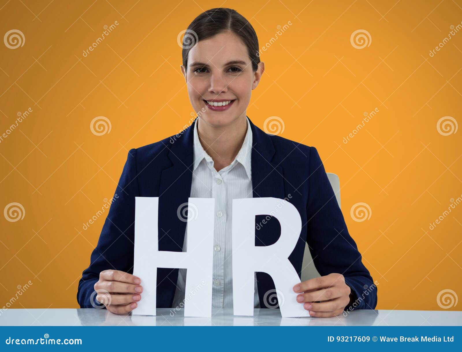 Cut Out HR Letters with Model Stock Illustration - Illustration of ...