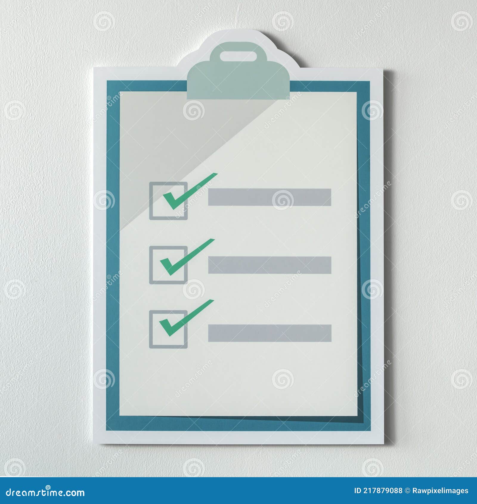 Cut Out Paper Checklist Icon Stock Illustration - Illustration of ...