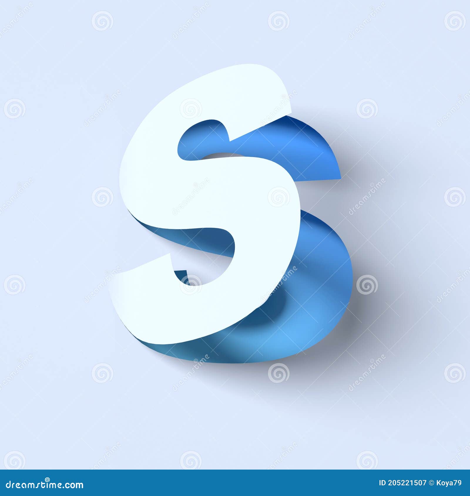 Cut Out Paper Font Letter S Stock Illustration - Illustration of ...