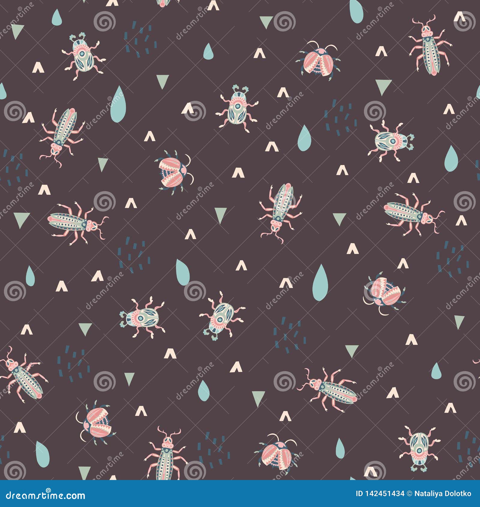 Cut Out Paper Insects and Flowers. Stock Vector - Illustration of ...