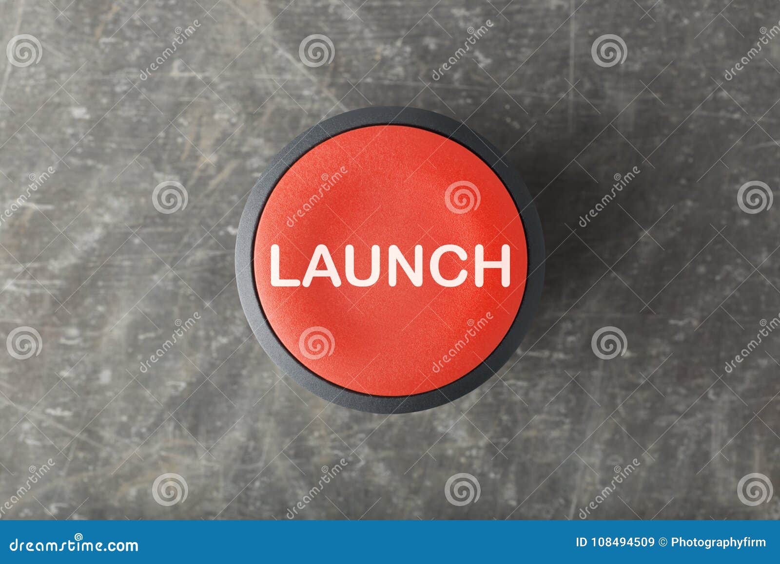 Cut Out of a Red Circular Panic Push Button Stock Image - Image of ...