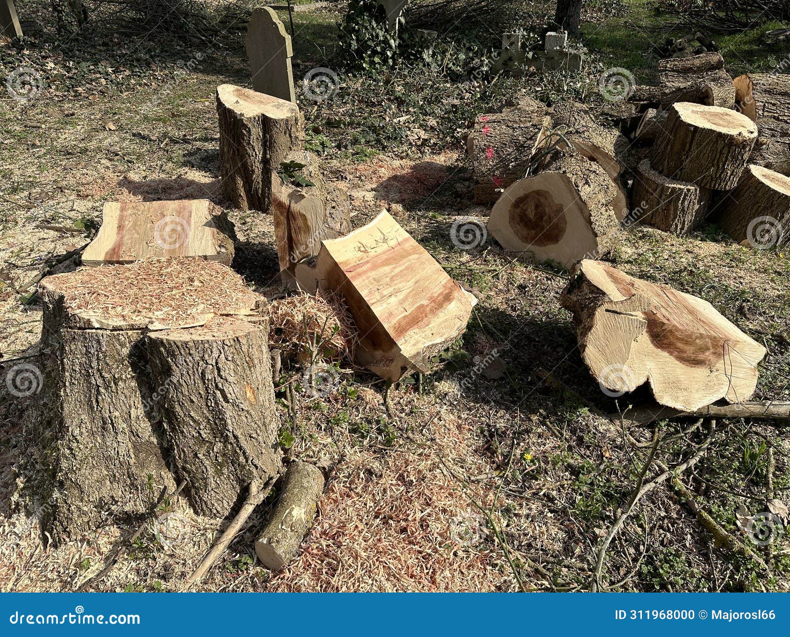 Cut-out Tree in the Woods Winter Time Stock Photo - Image of cutout ...