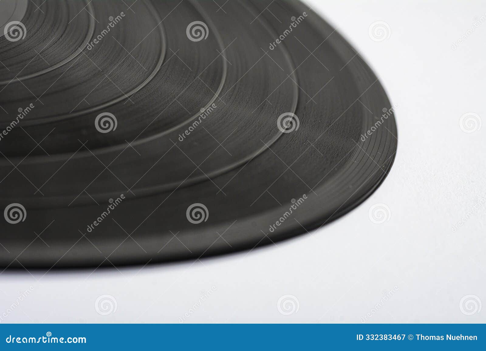 Cut Out of Vinyl Record Isolated on White Stock Image - Image of ...