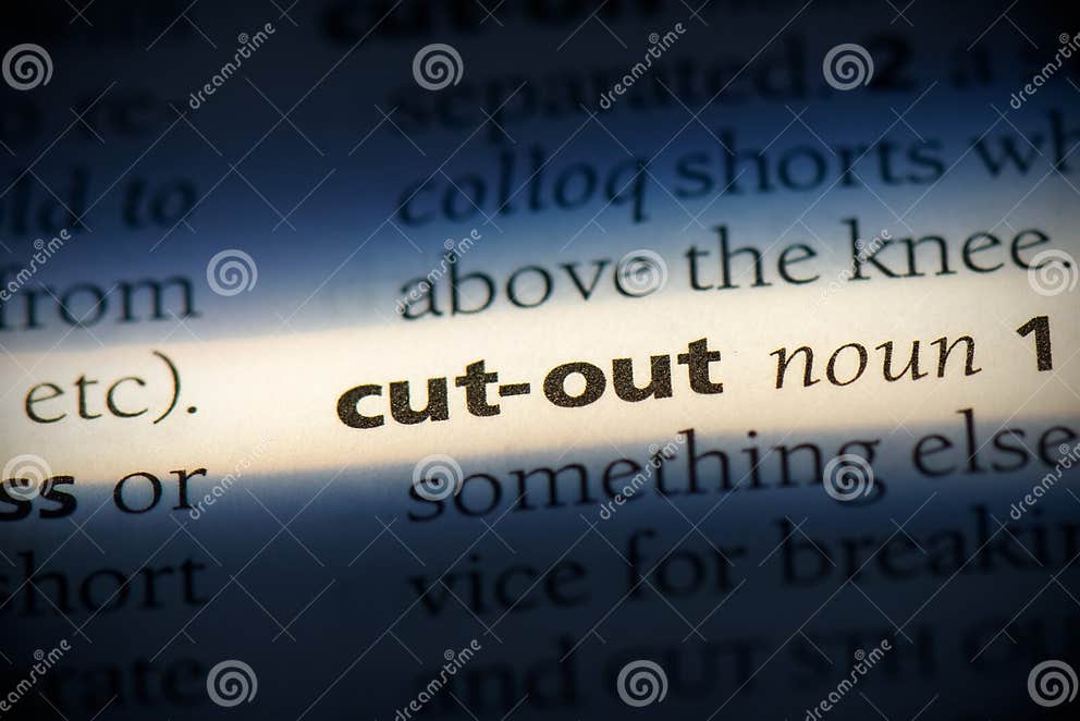 Cut-out stock image. Image of word, highlighted, macro - 161578285