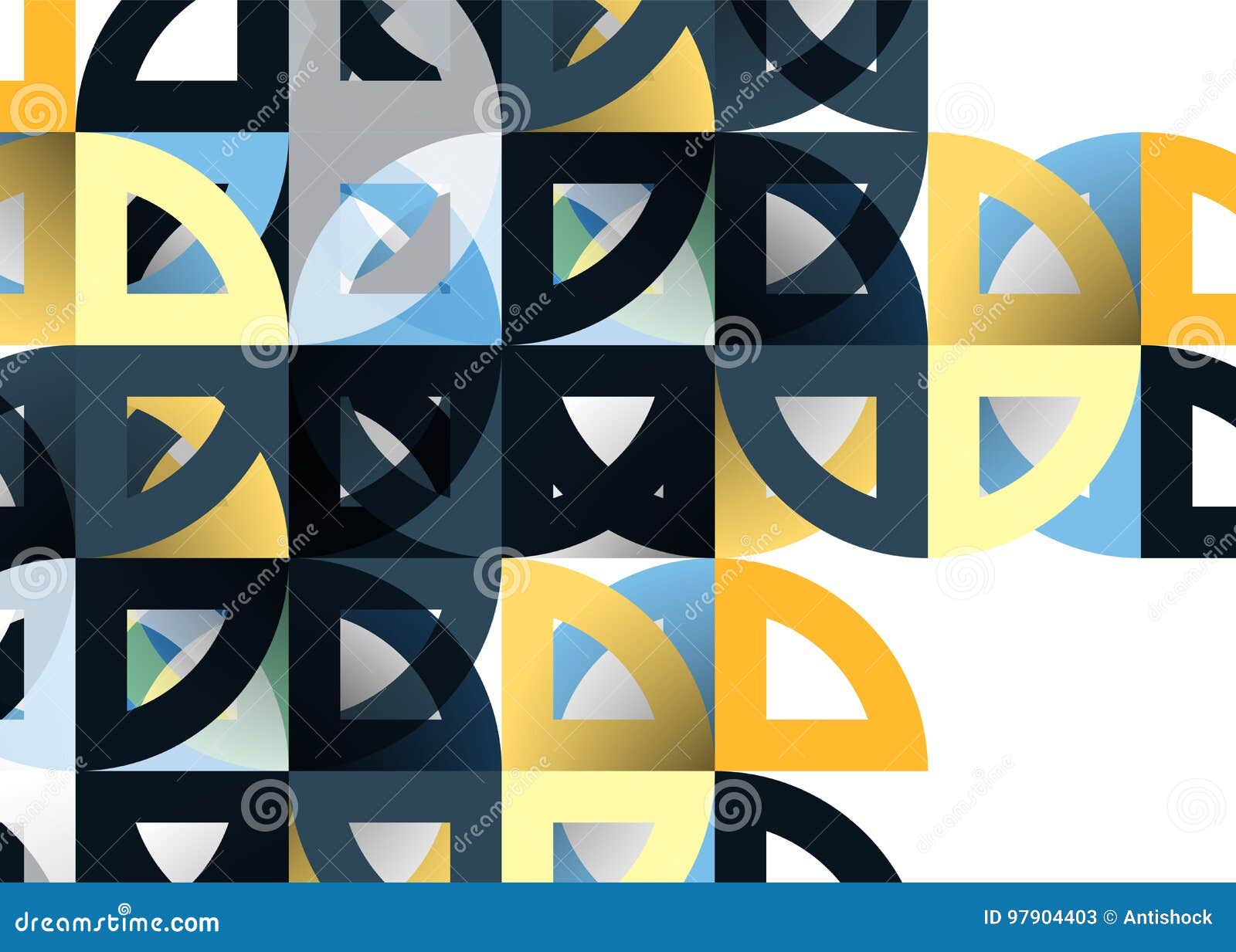 Cut Paper Circles, Mosaic Mix Geometric Pattern Design Stock Vector ...