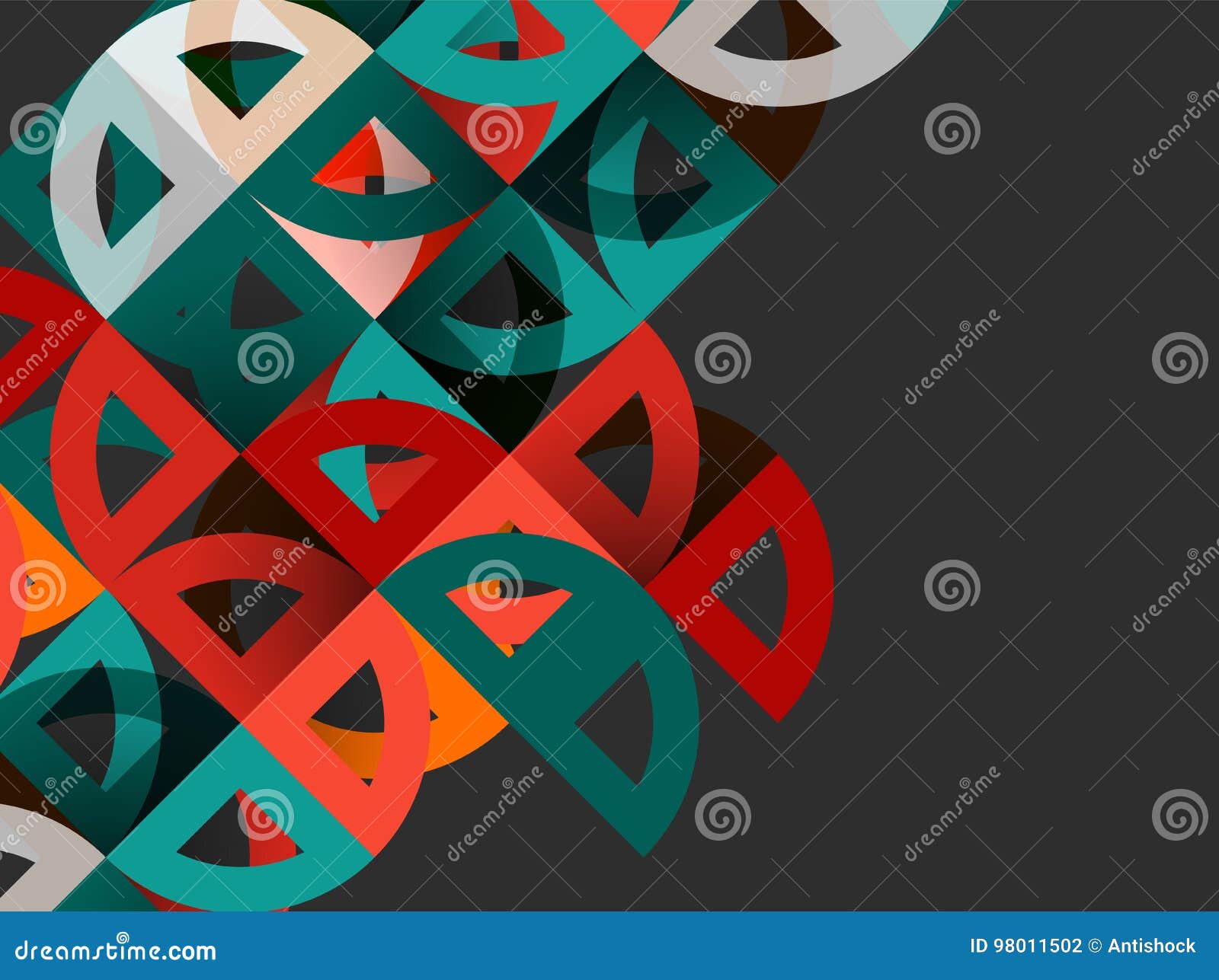 Cut Paper Circles, Mosaic Mix Geometric Pattern Design Stock Vector ...