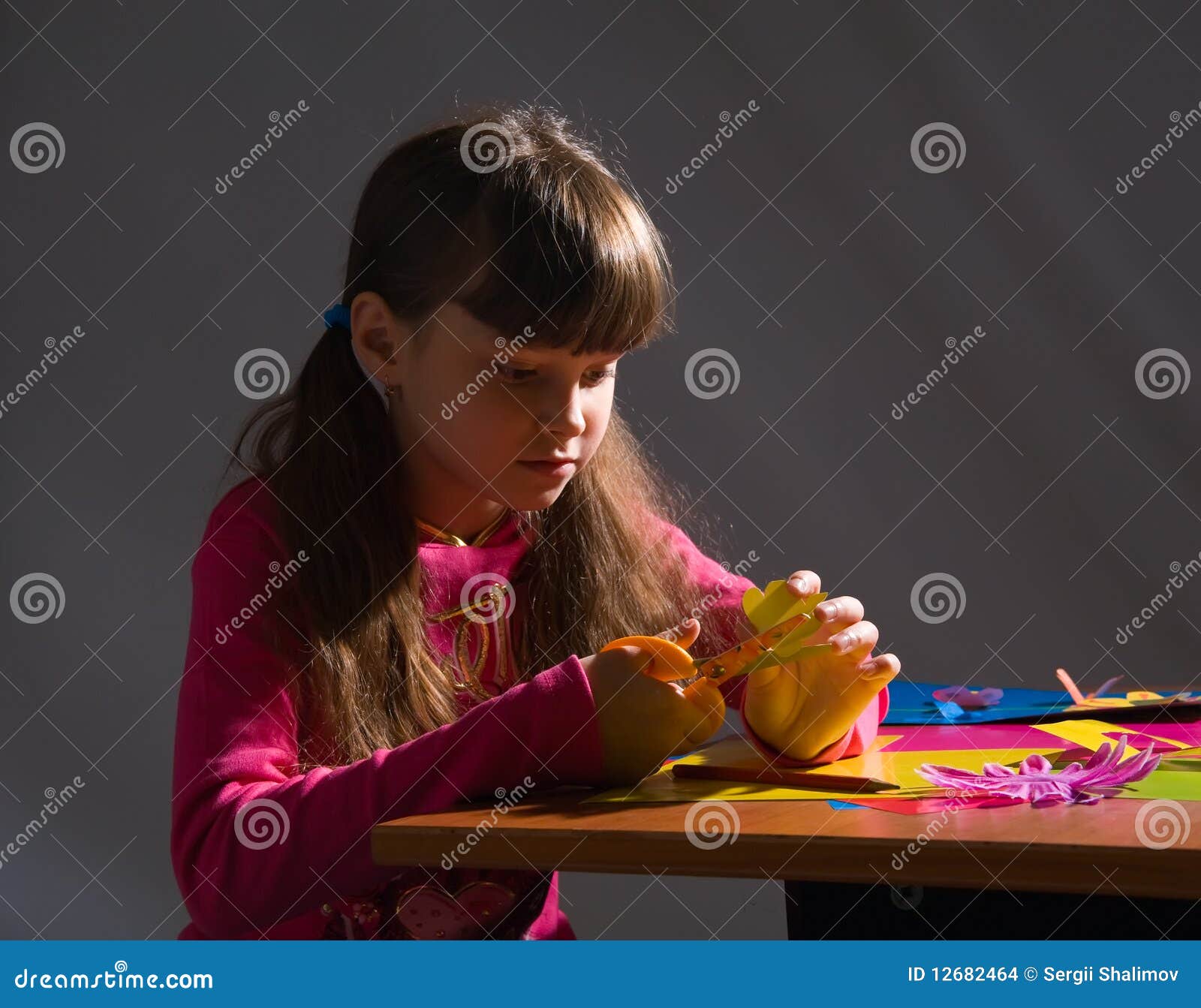 Cut paper figures stock photo. Image of paper, child - 12682464