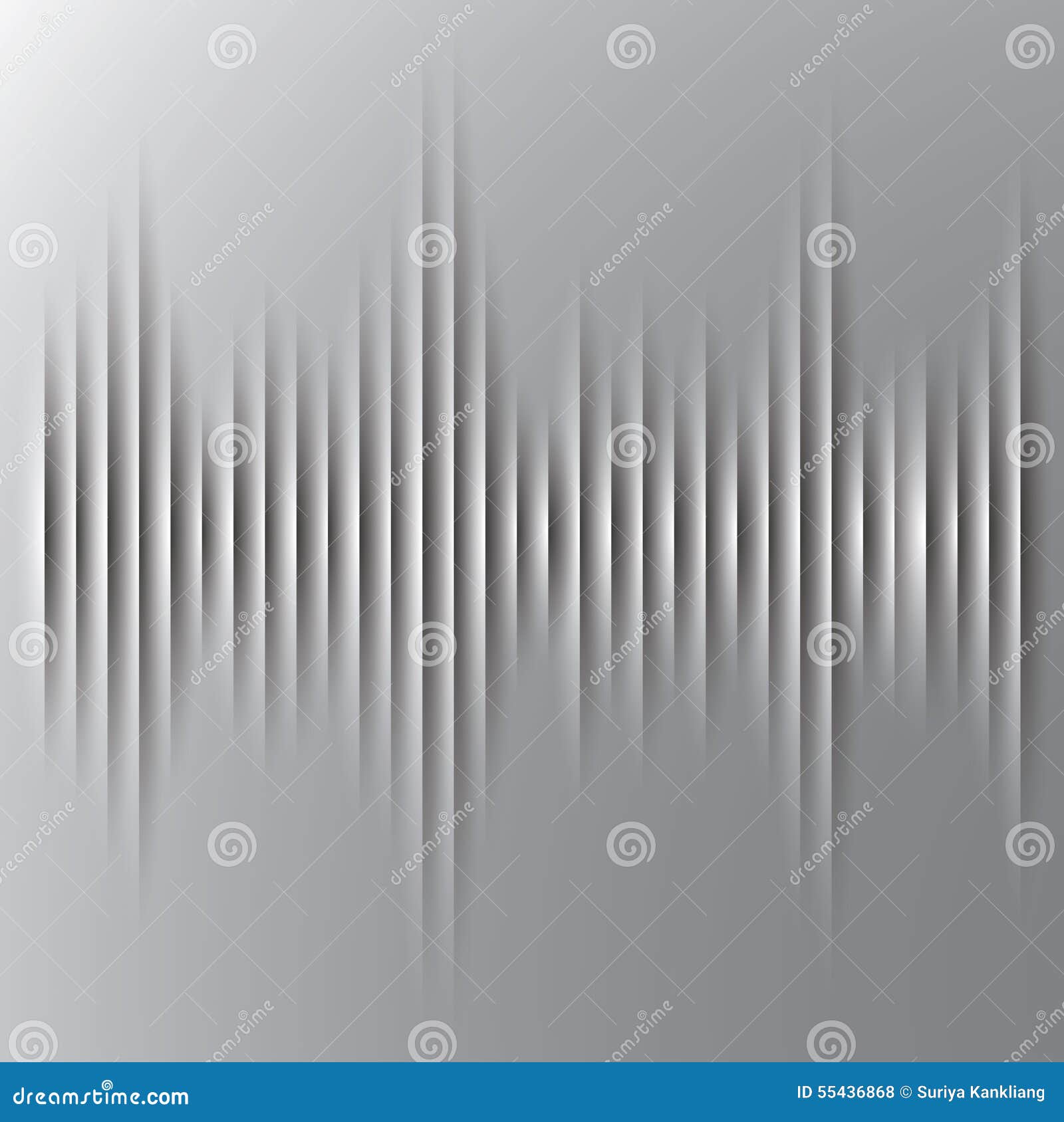 Paper Sound Waveform With Shadow Vector Illustration | CartoonDealer ...