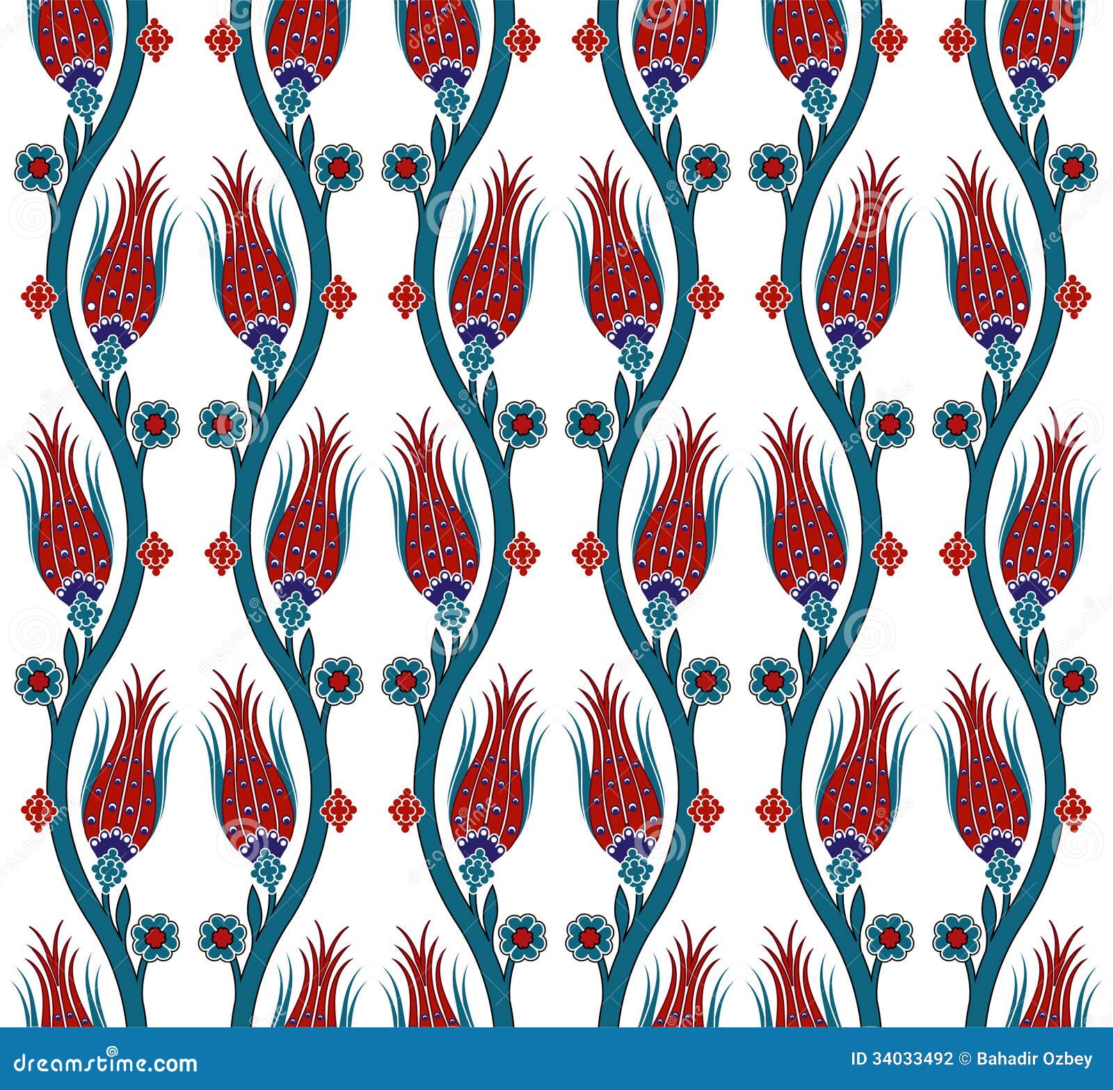 Turkish pattern stock vector. Illustration of color, pattern - 34033492