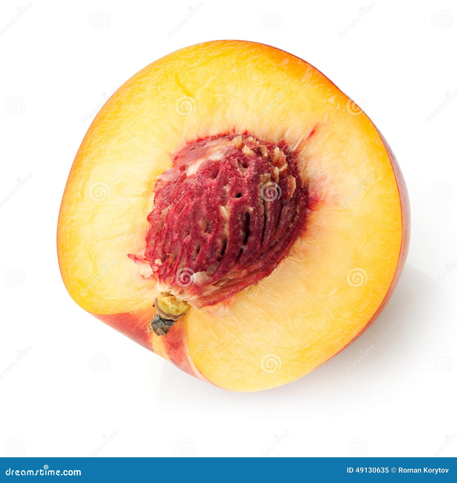 Cut peach macro photo stock image. Image of brightly - 49130635