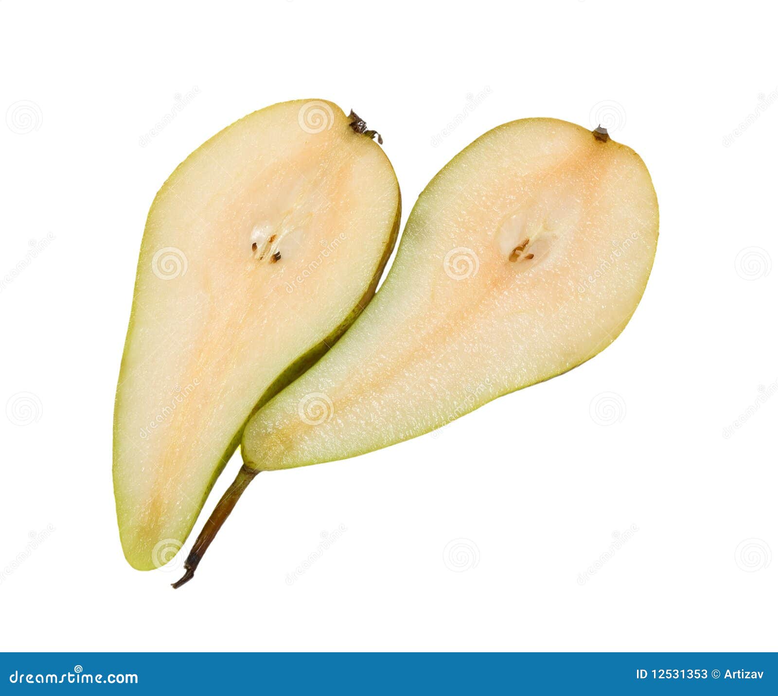 Cut pear stock image. Image of energy, juice, green, nature - 12531353