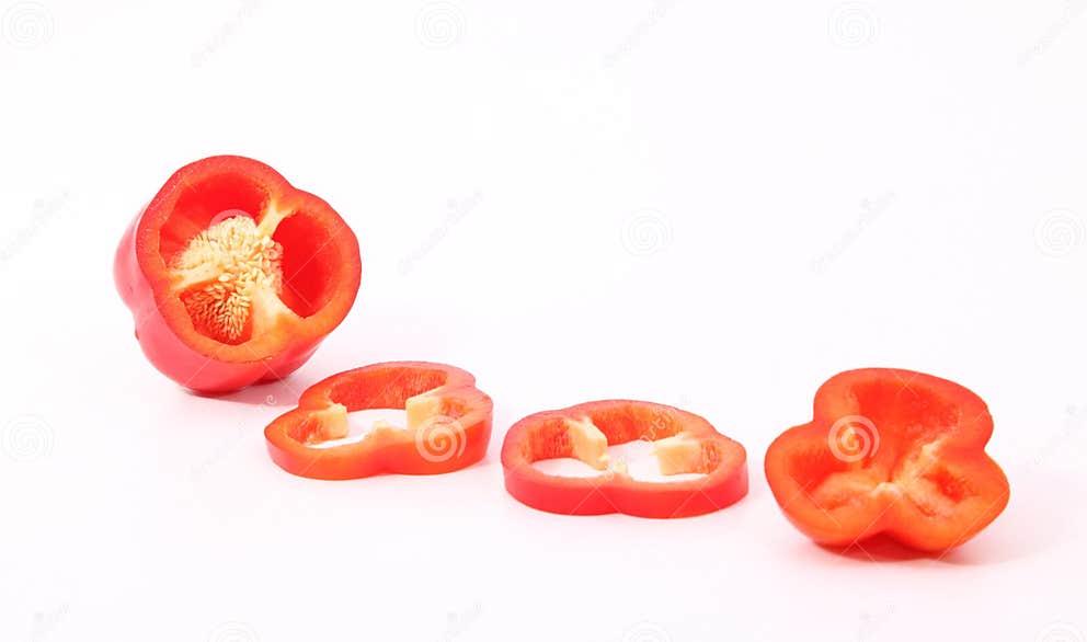 Cut pieces of Capsicum stock photo. Image of gourmet - 37494006