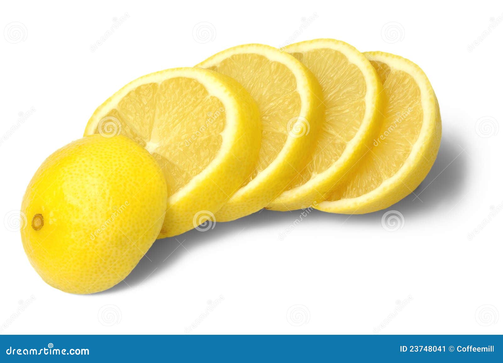 Cut on pieces yellow lemon stock image. Image of ripe - 23748041