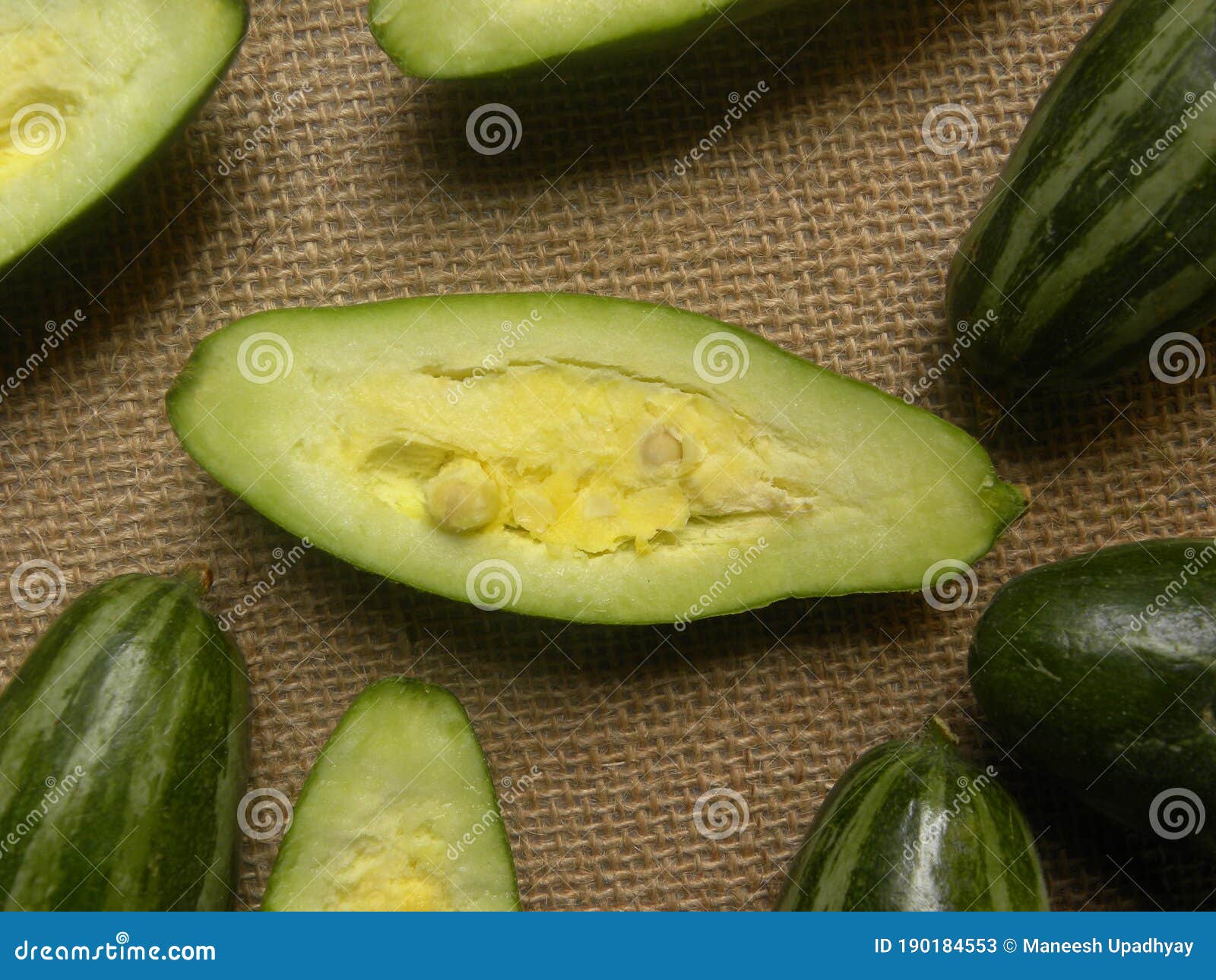 Cut Pointed gourd stock image. Image of slice, parval - 190184553
