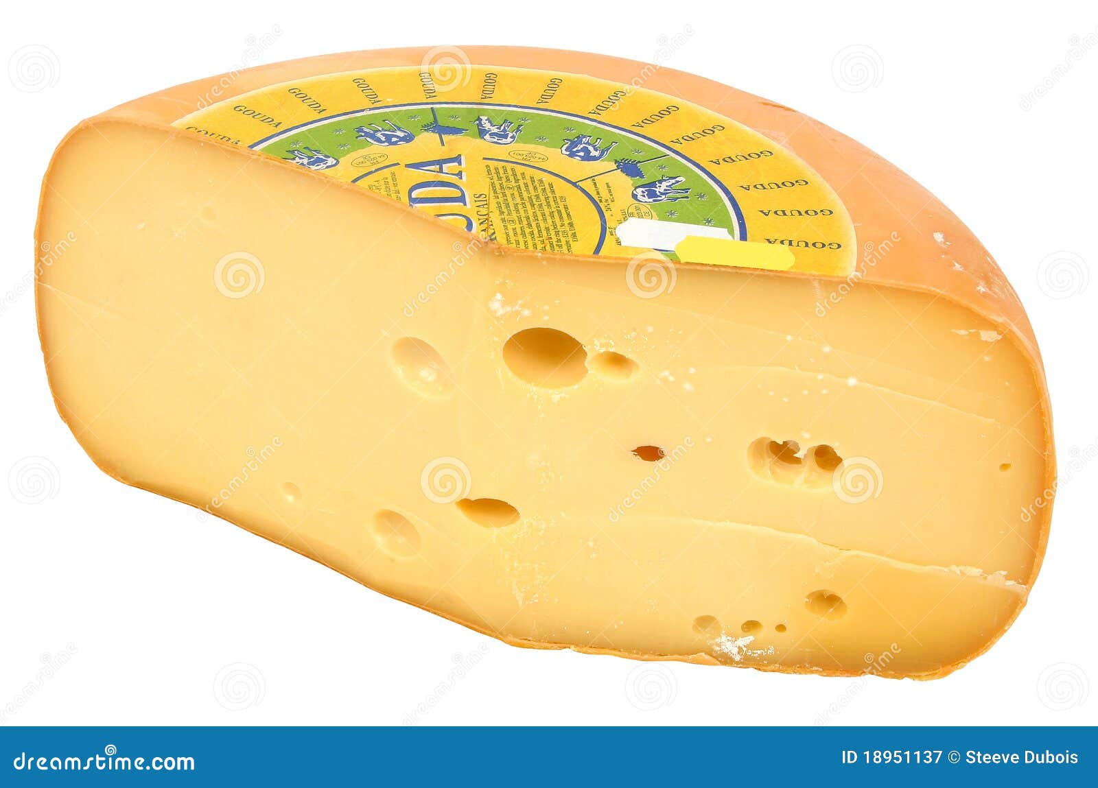 Cut Portion of Gouda on White Editorial Photography - Image of isolated ...