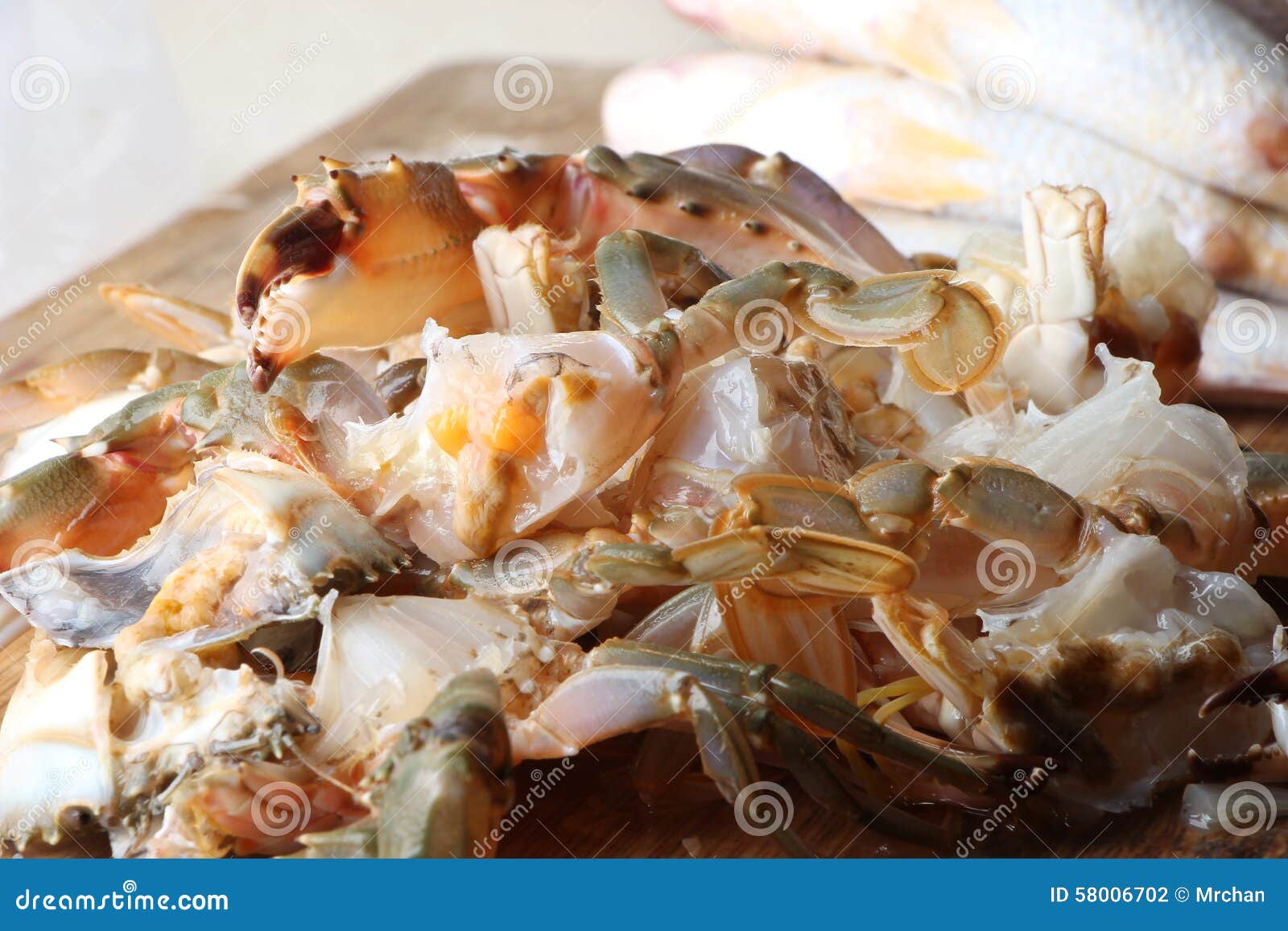 Cut or prepared crab stock photo. Image of animal, prepared - 58006702