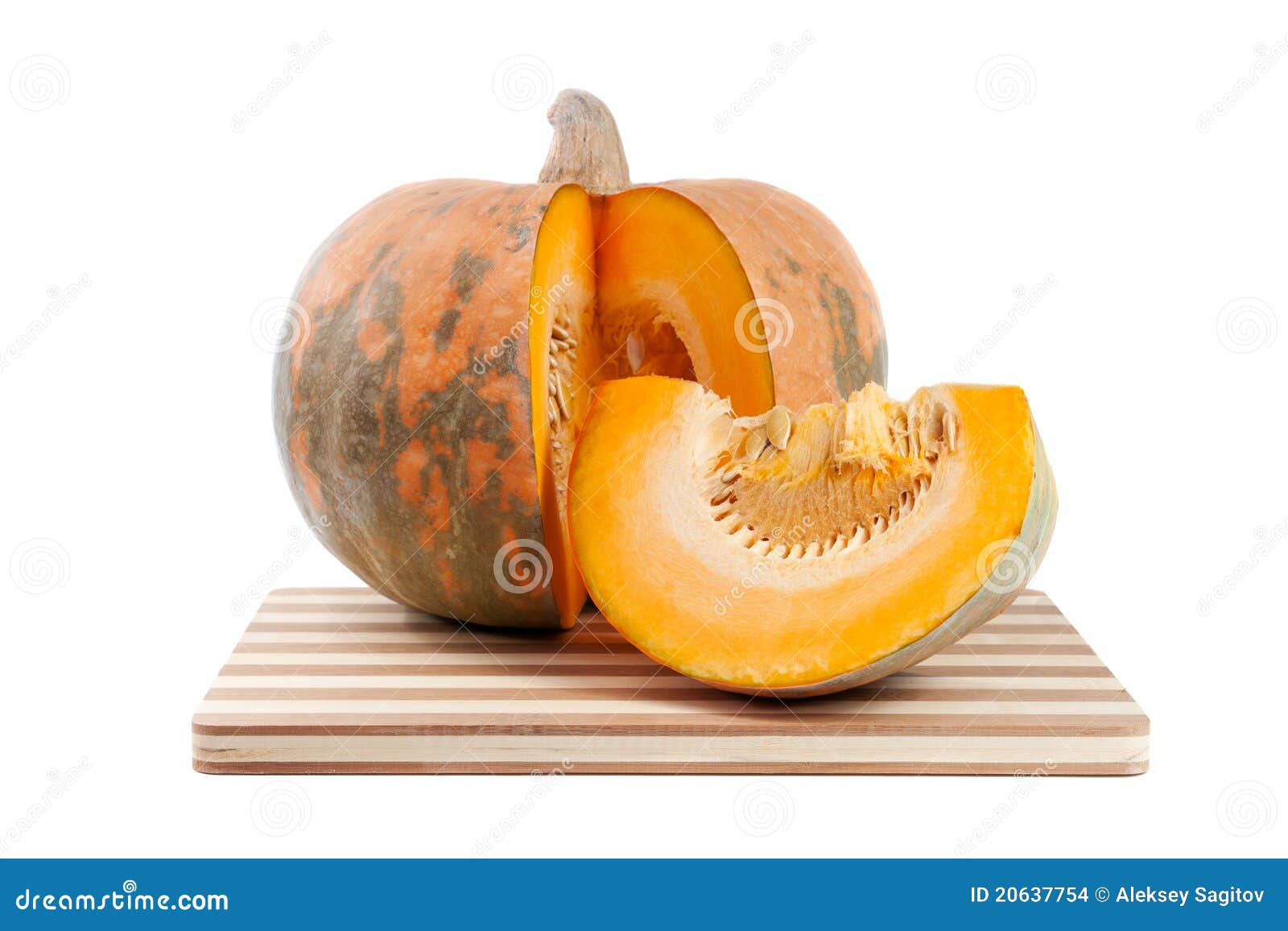 Cut the pumpkin stock photo. Image of smile, natural - 20637754