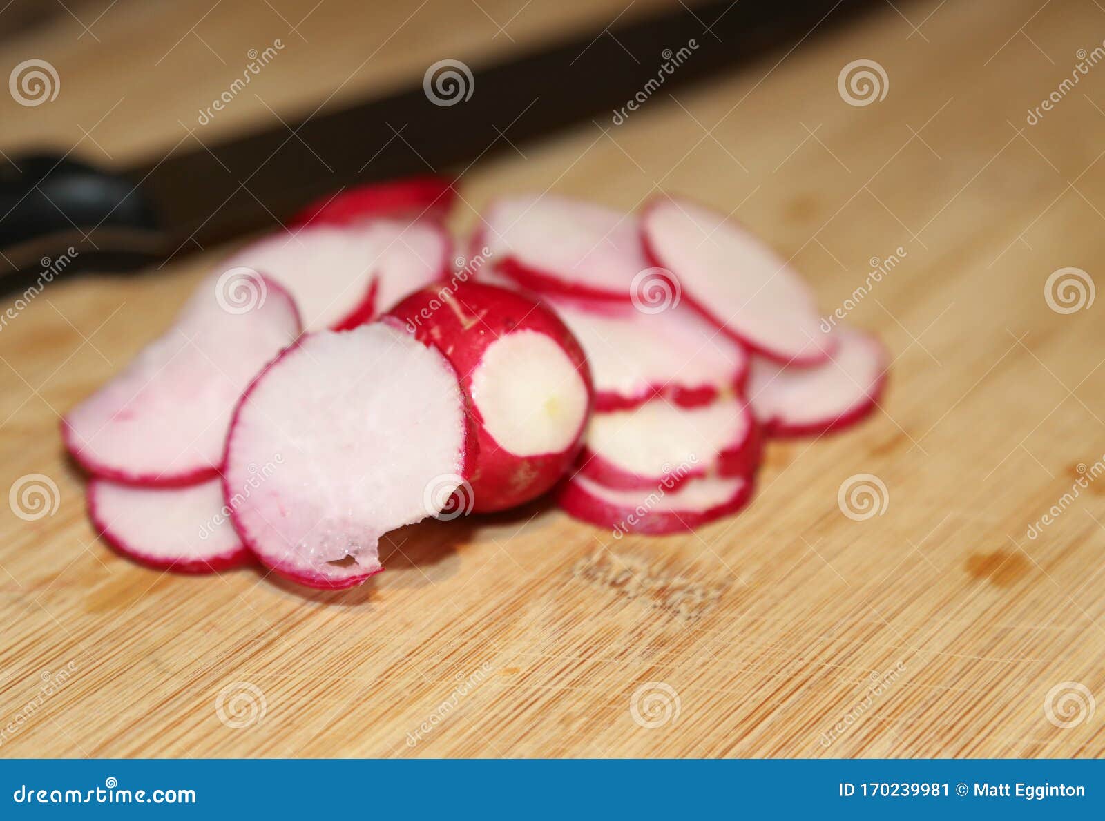 Cut radish stock image. Image of organic, salad, food - 170239981