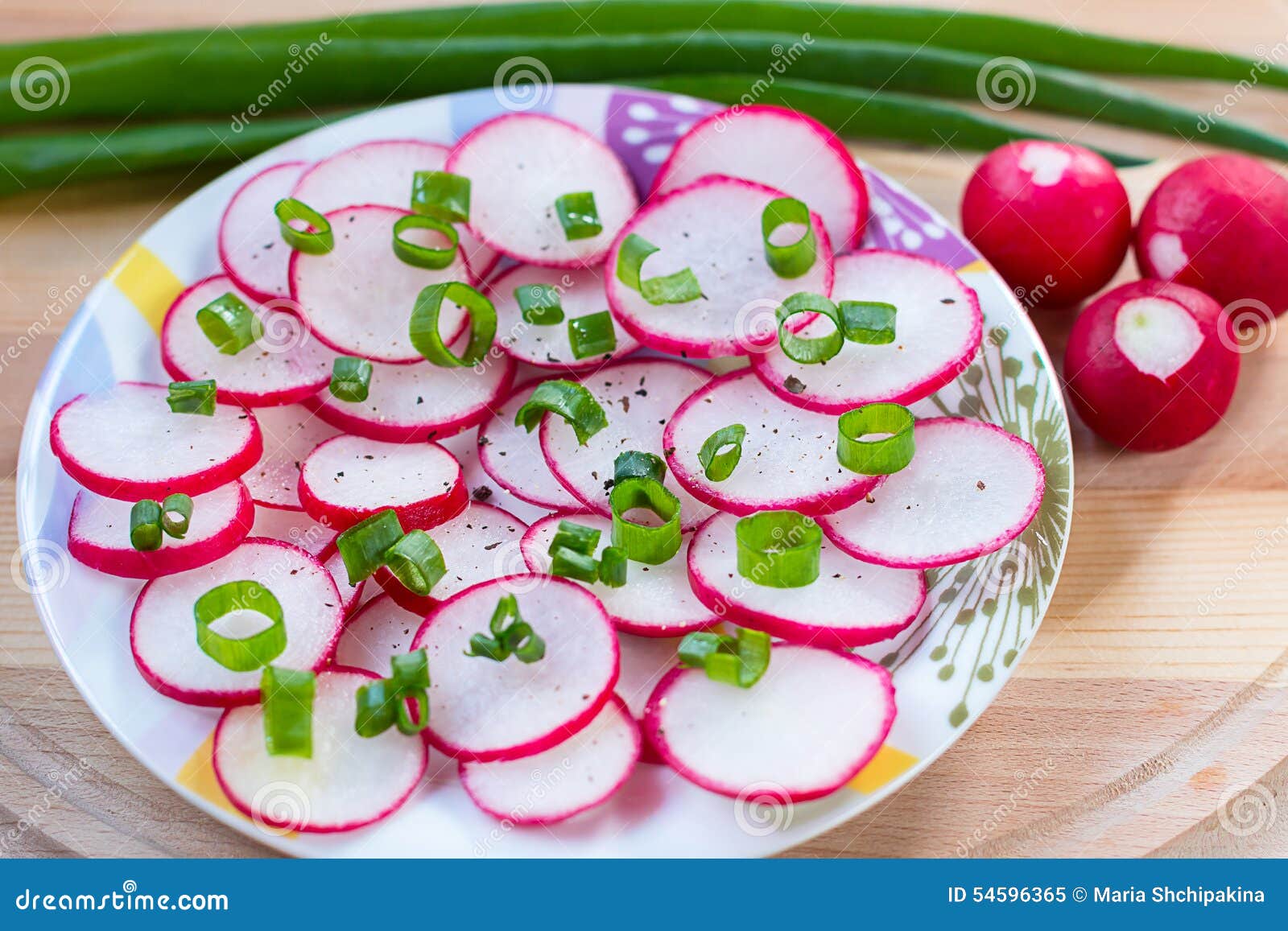 Cut radish stock image. Image of pepper, organic, vegetarien - 54596365
