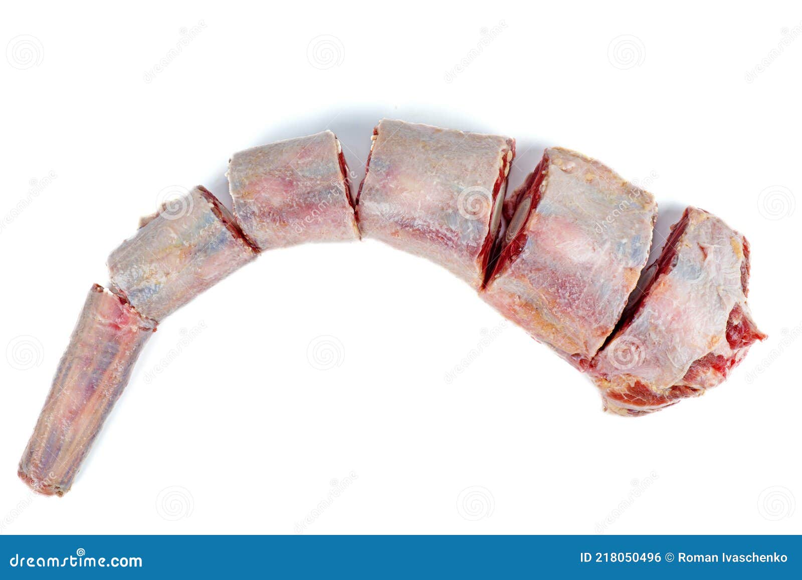 Cut Raw Oxtails Isolated On A White Royalty-Free Stock Photo ...