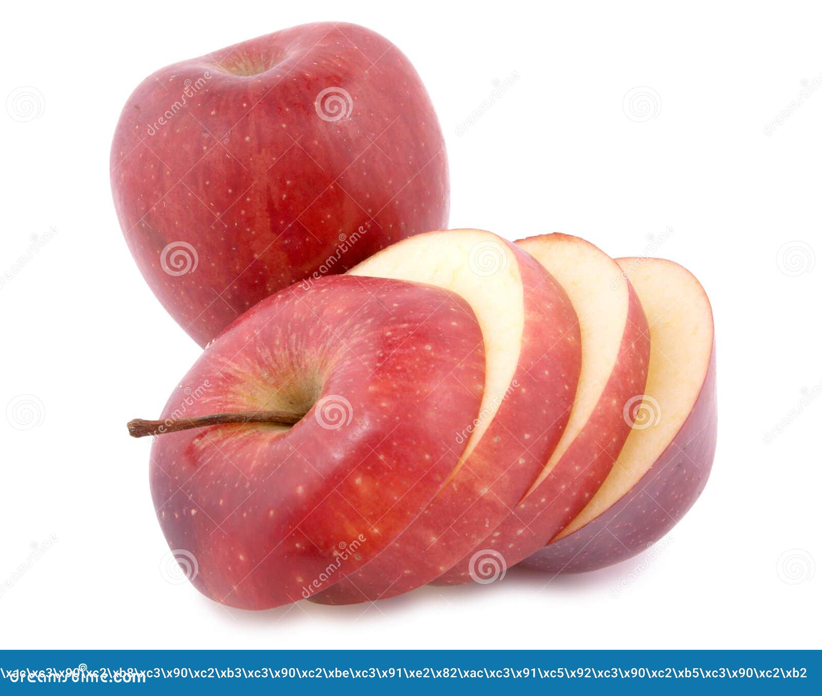Cut red apple stock image. Image of snack, vegetarian - 23457017