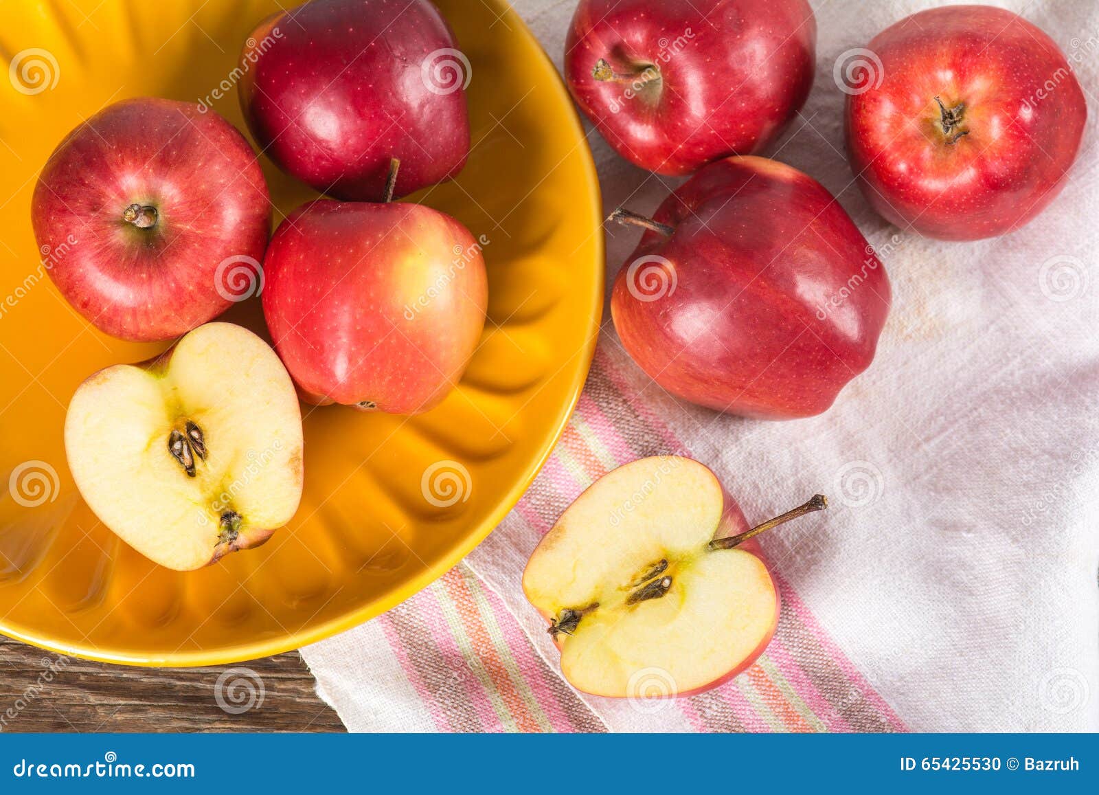 Cut red apple stock photo. Image of fairytale, fresh - 65425530