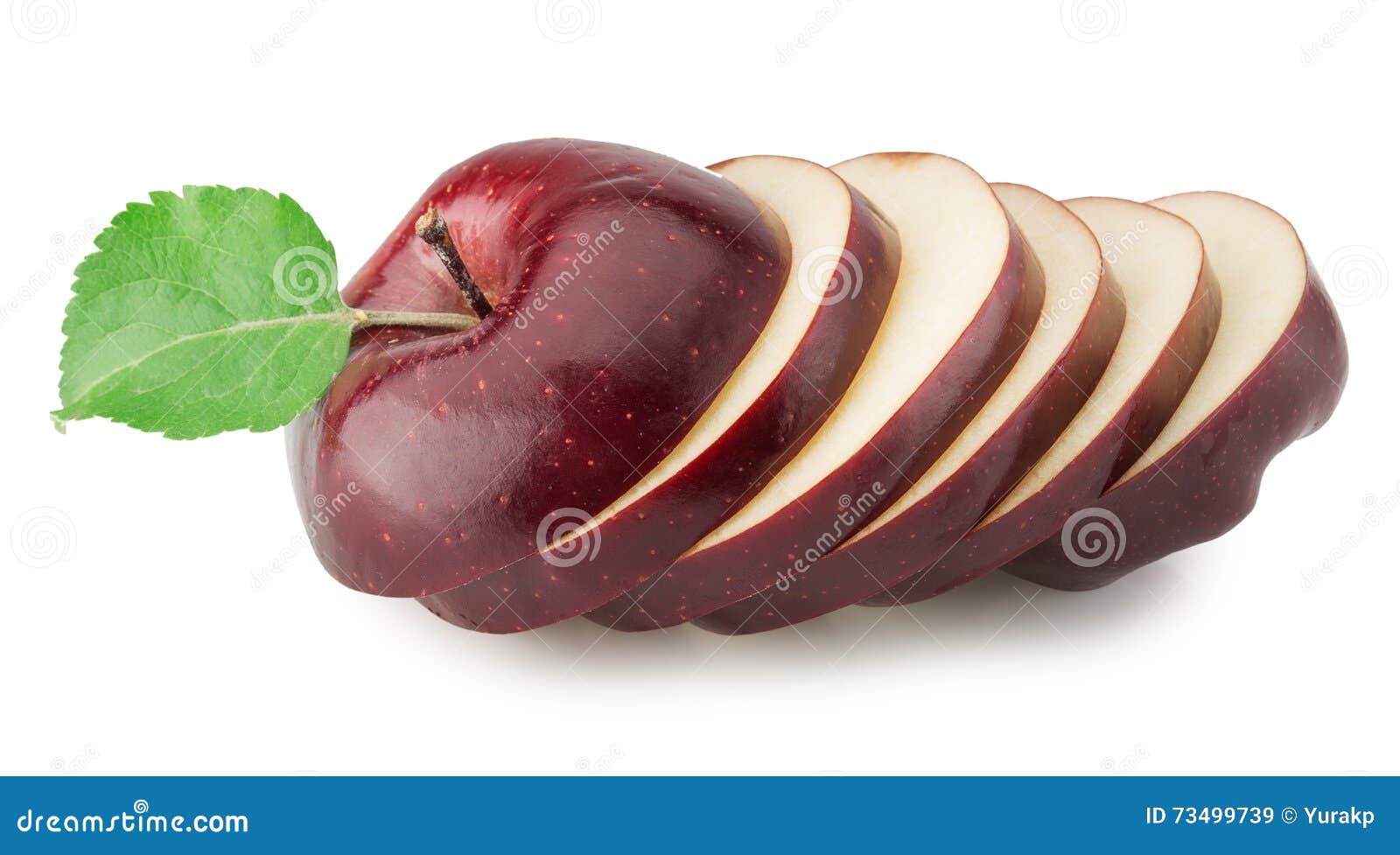 Cut Red Apples Isolated on the White Background Stock Image - Image of ...