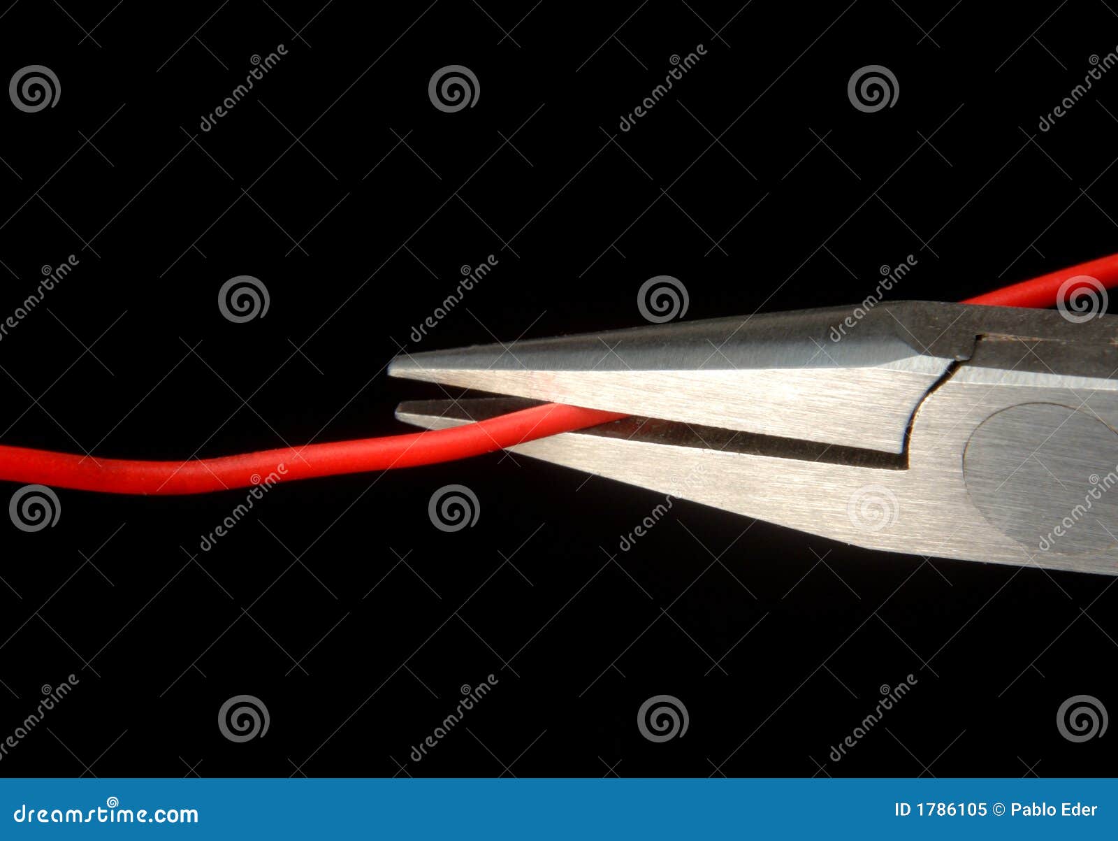 Cut the red cable!! stock image. Image of order, plier - 1786105