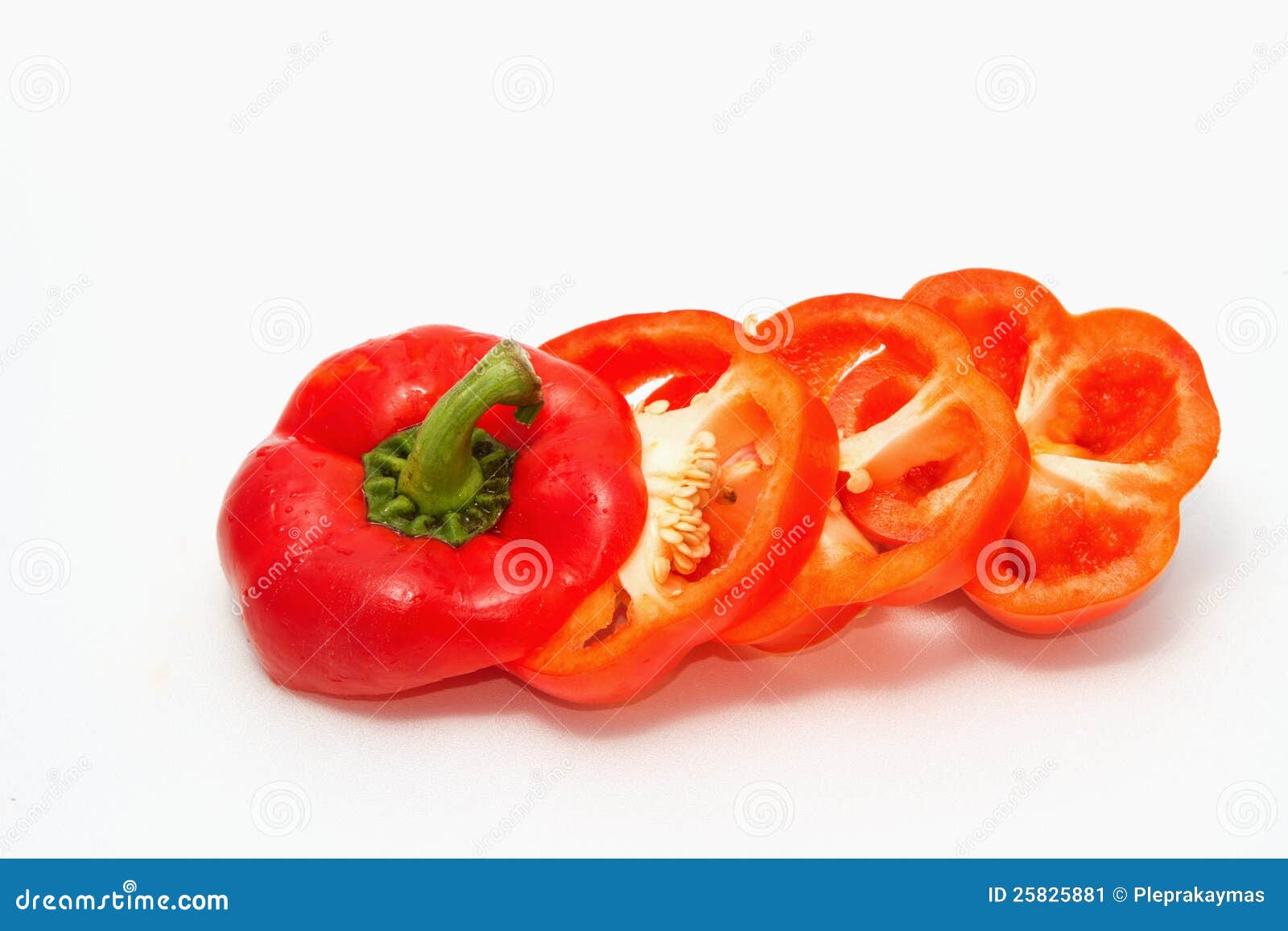 Cut red pepper stock image. Image of sweet, healthy, biology - 25825881