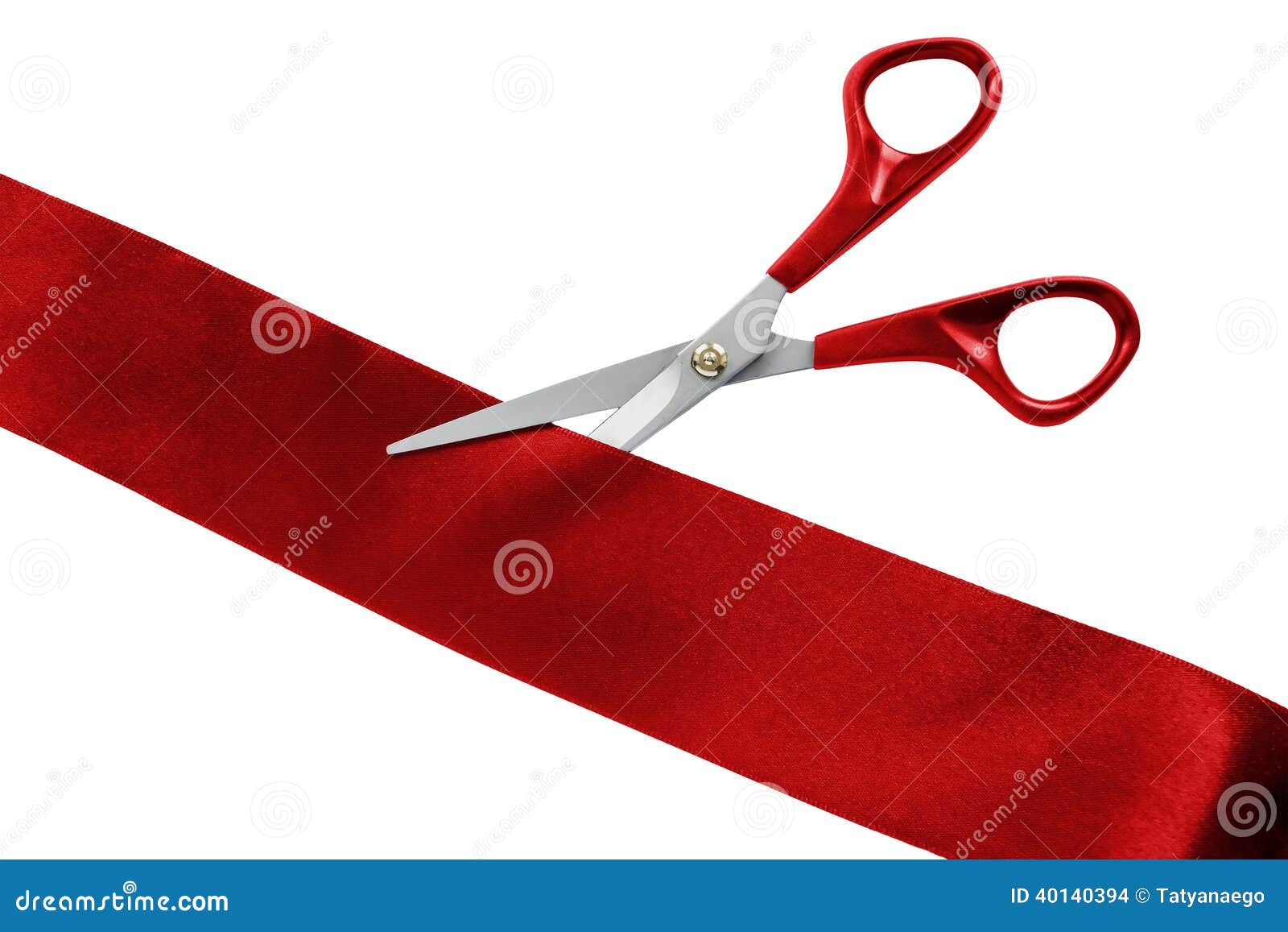 Cut red ribbon stock photo. Image of opening, open, cutting - 40140394