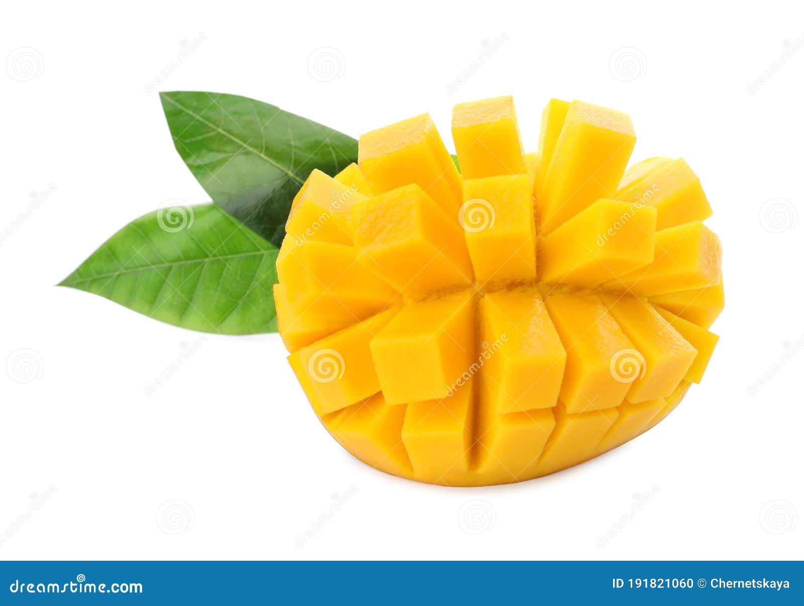 Cut Ripe Mango Isolated. Exotic Fruit Stock Photo - Image of delicious ...