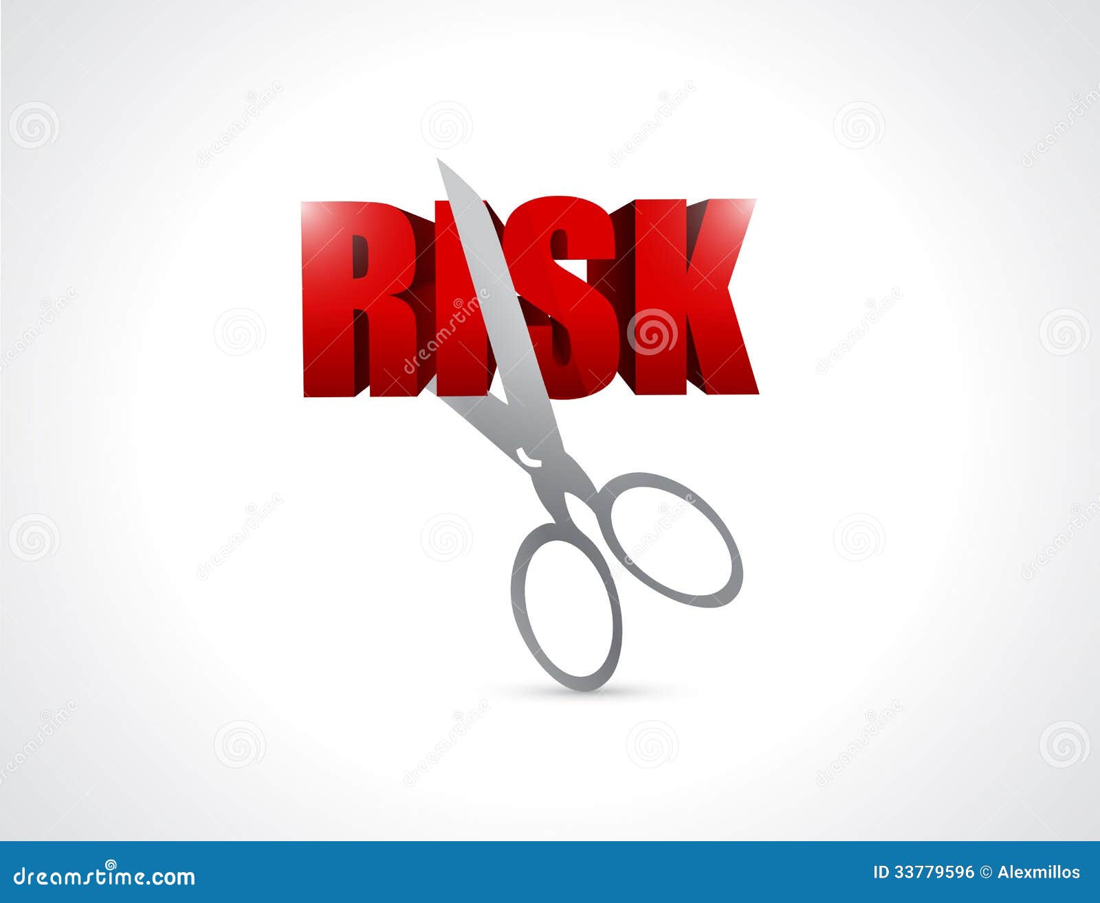 Cut Risks Concept Illustration Design Stock Illustration - Illustration ...