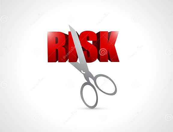 Cut Risks Concept Illustration Design Stock Illustration - Illustration ...
