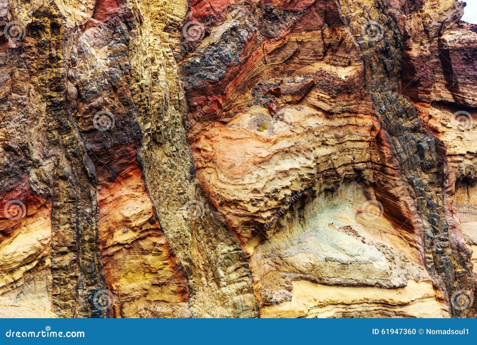 Cut of rocks stock photo. Image of magma, sandstone, surface - 61947360