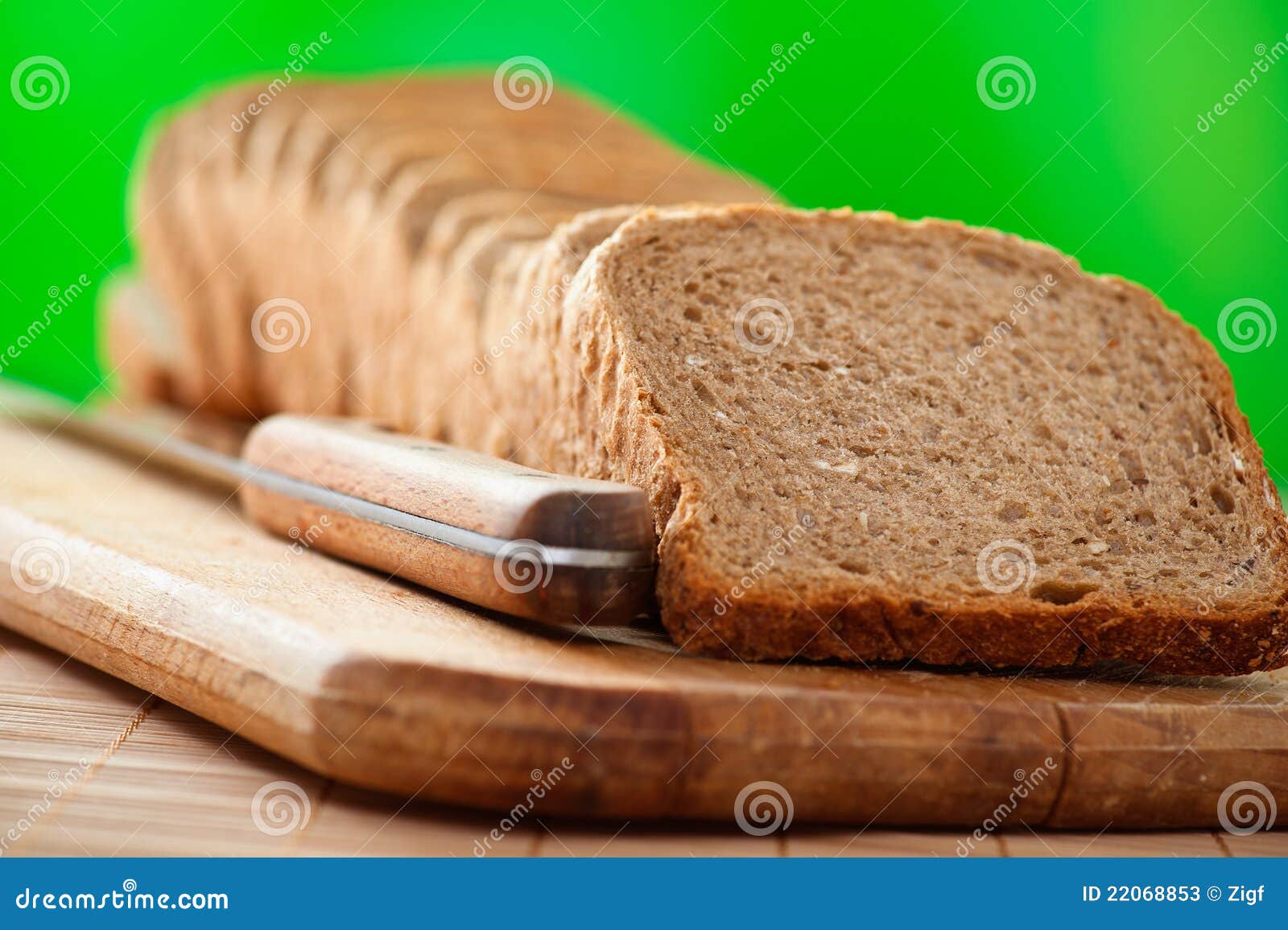 Cut rye bread stock image. Image of health, food, aromatic - 22068853